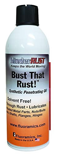 Fluoramics' Bust That Rust! Penetrating Oil, Loosen Rusted Nuts and Bolts, Break Through Seized ...