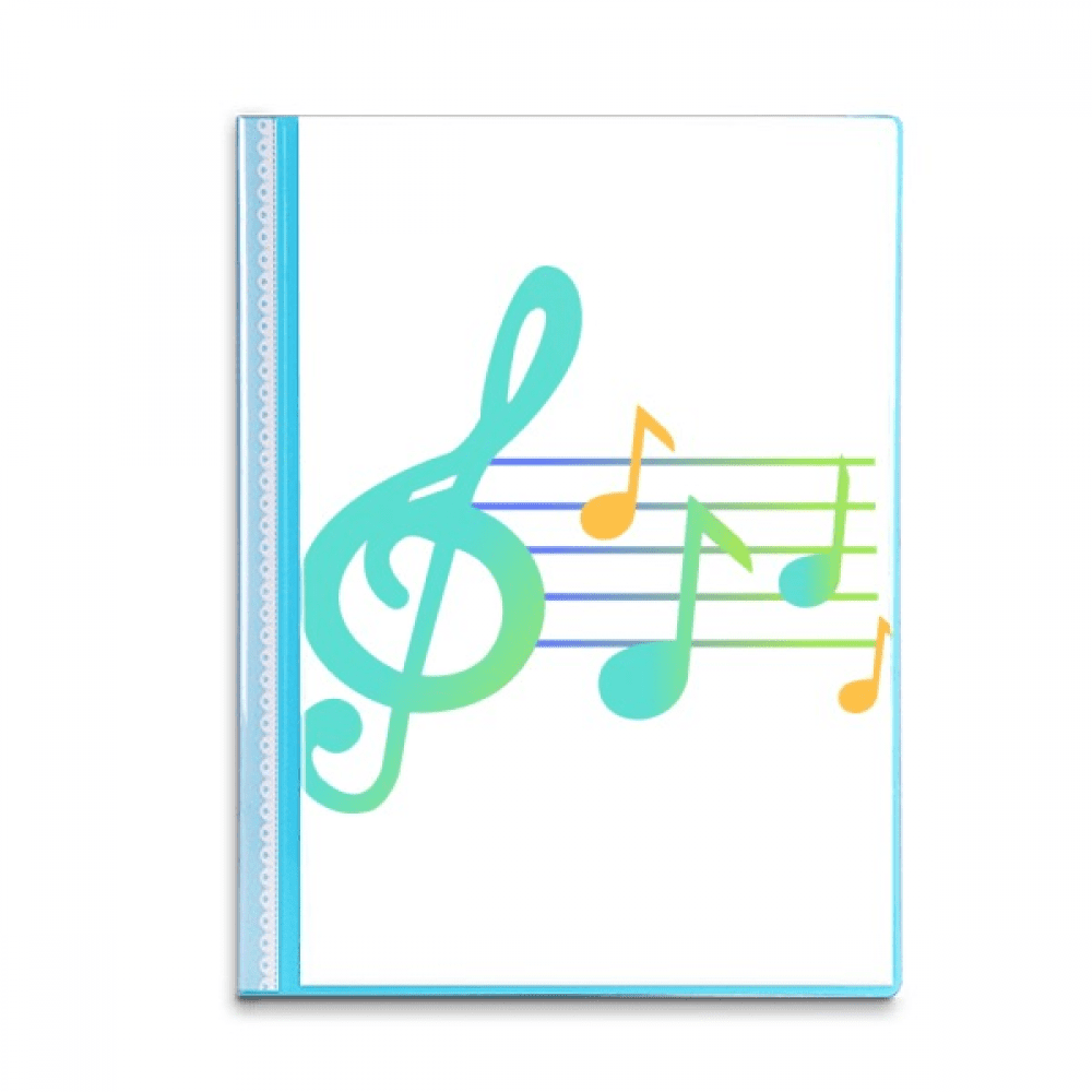 Fluorescence Musical Mark Book Sheet Protectors Portfolio Binder Folder ...