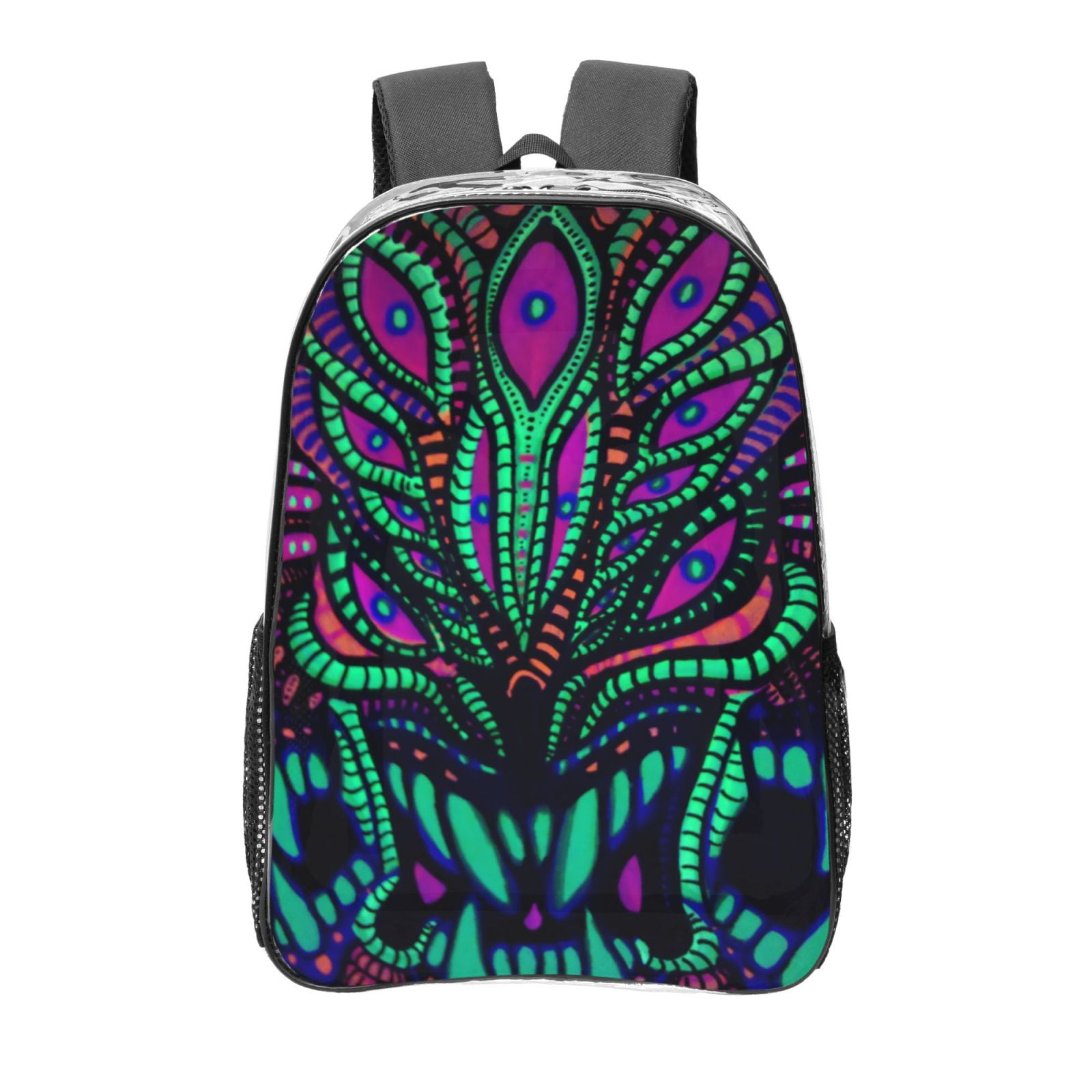 Fluorescent Basics Transparent Backpack School See Through Plastic ...