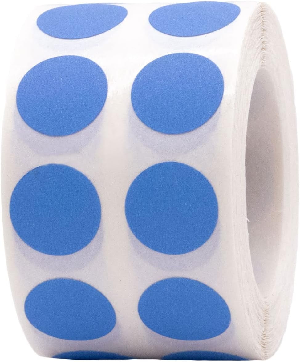 Fluorescent Blue Color Coding Labels for Organizing Inventory 13 mm 0. ...