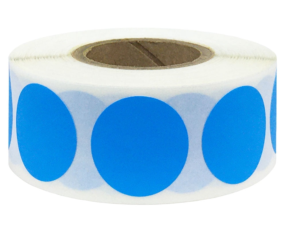 Fluorescent Blue Color Coding Organizing Inventory Sticker Labels | 0. ...