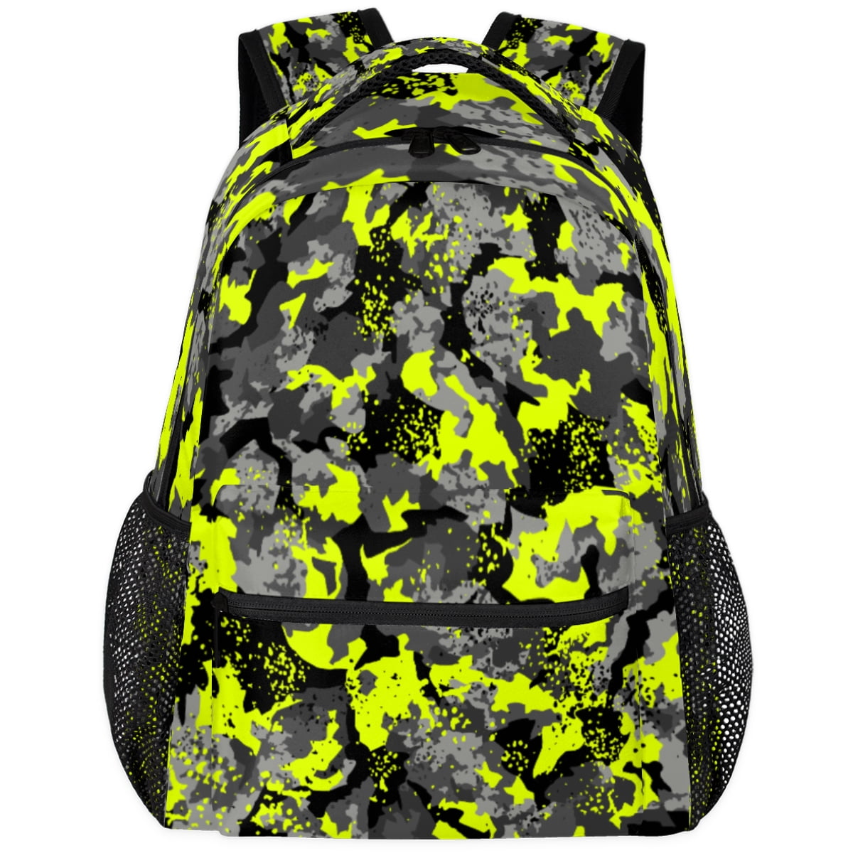 Fluorescent Camouflage Backpack School Bookbag for Boys Girl, Laptop ...