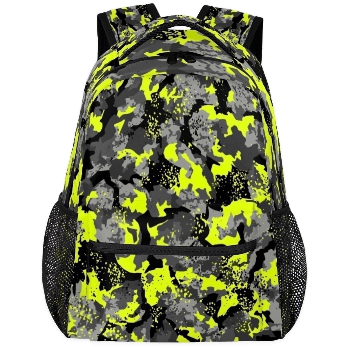Fluorescent Camouflage Backpack Bookbag for Boys Girl, Laptop Big Book ...