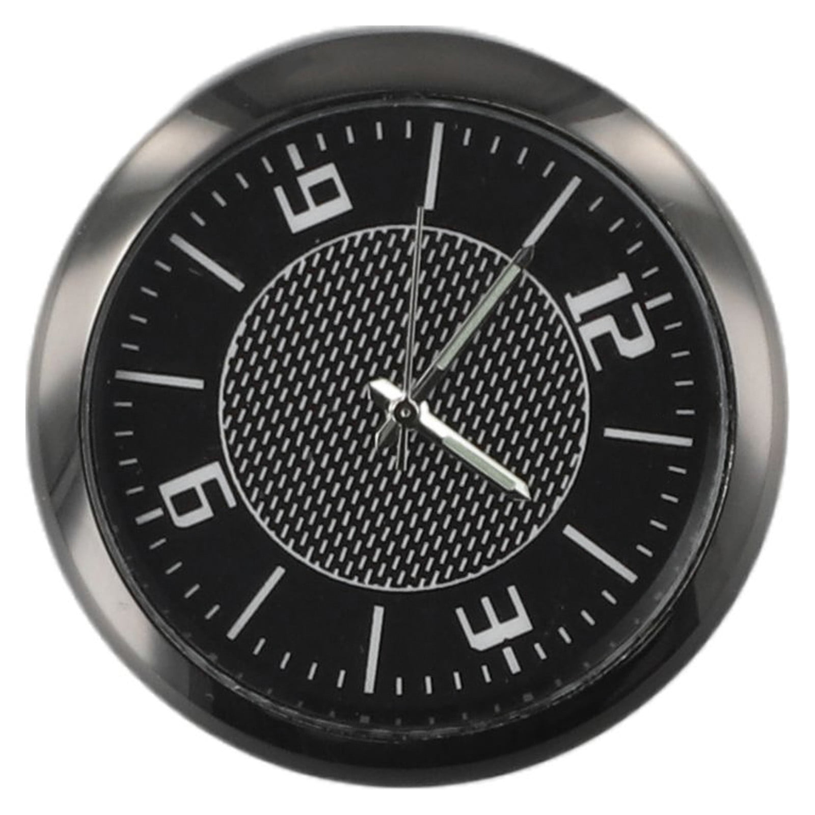 Fluorescent Car Dashboard Air Vent Stick-On Time Quartz Clock Analog ...