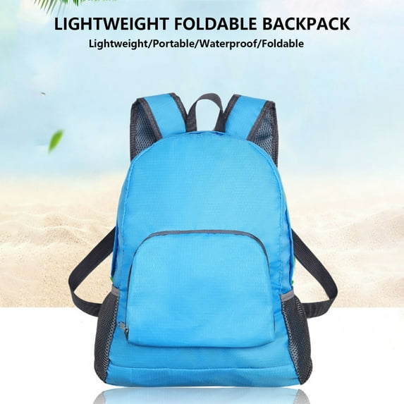 Fluorescent Color Foldable Backpack, Minimalist Lightweight Student ...