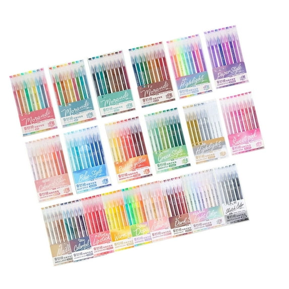Fluorescent Color Gel Inks Pens Colored Acrylic Gel Pen for Journaling ...