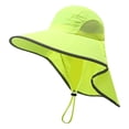Fluorescent Color Reflective Sun Hat With High Visibility and Neckflap ...