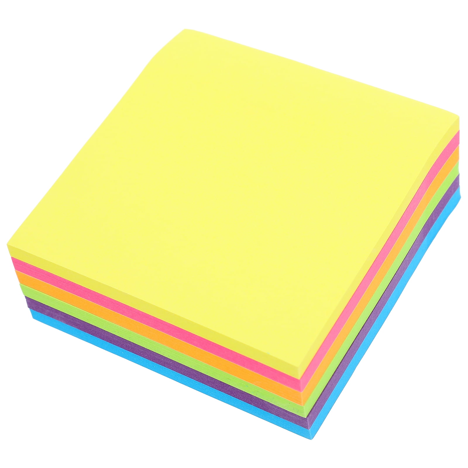 Fluorescent Colorful Sticky Notes 3x3 Inch Vibrant Fluorescent Colors ...