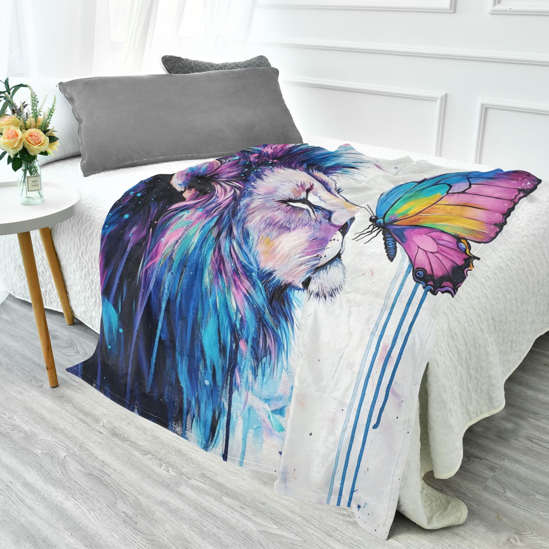 Fluorescent Cover blanket 70x55 inch frannel blanket Office nap blanket ...