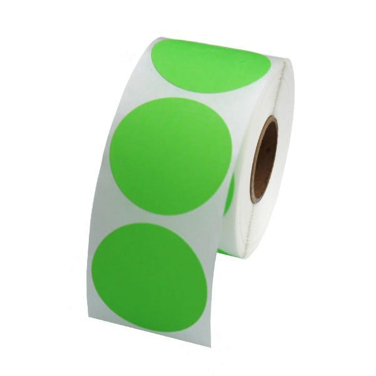 Fluorescent Green Circle Stickers and Labels - 1.5" - Walmart.com