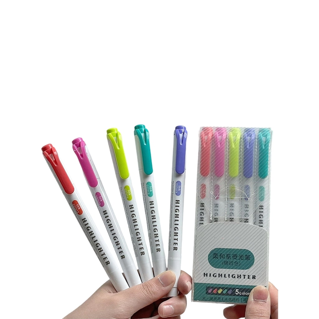 Fluorescent Highlighter Markers Fast Drying for Scrapbooking Calendar ...