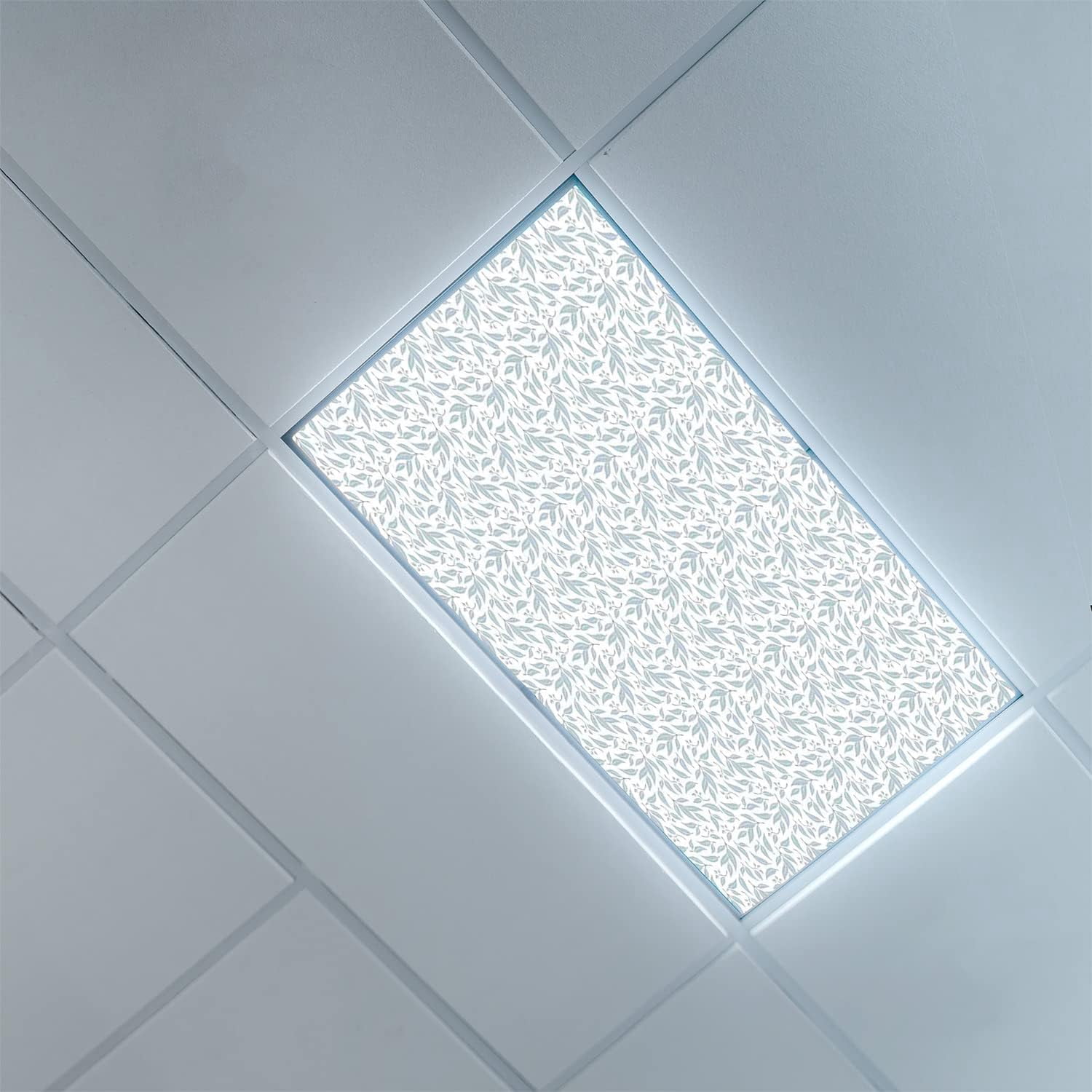 Fluorescent Light Cover Decorative Ceiling Light Filters,Eucalyptus ...
