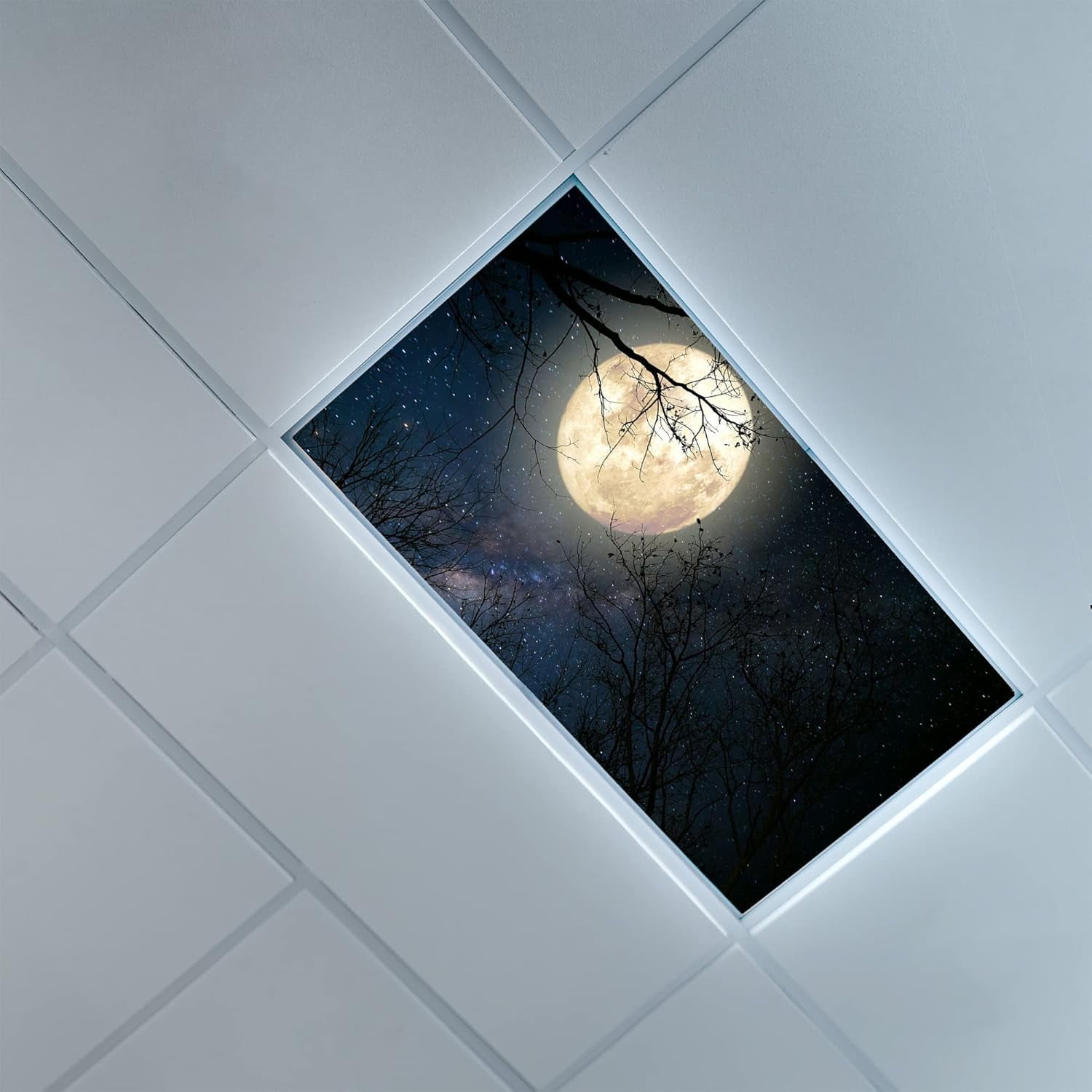 Fluorescent Light Cover Decorative Ceiling Light Filters,Night Sky ...