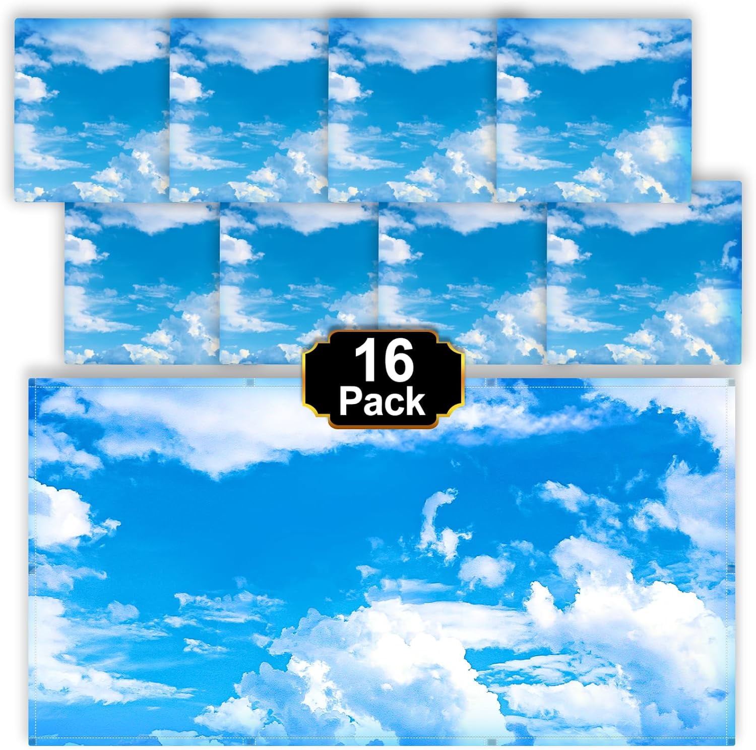 Fluorescent Light Covers, 16Pcs 4 X 2 Feet Light Covers for Ceiling ...