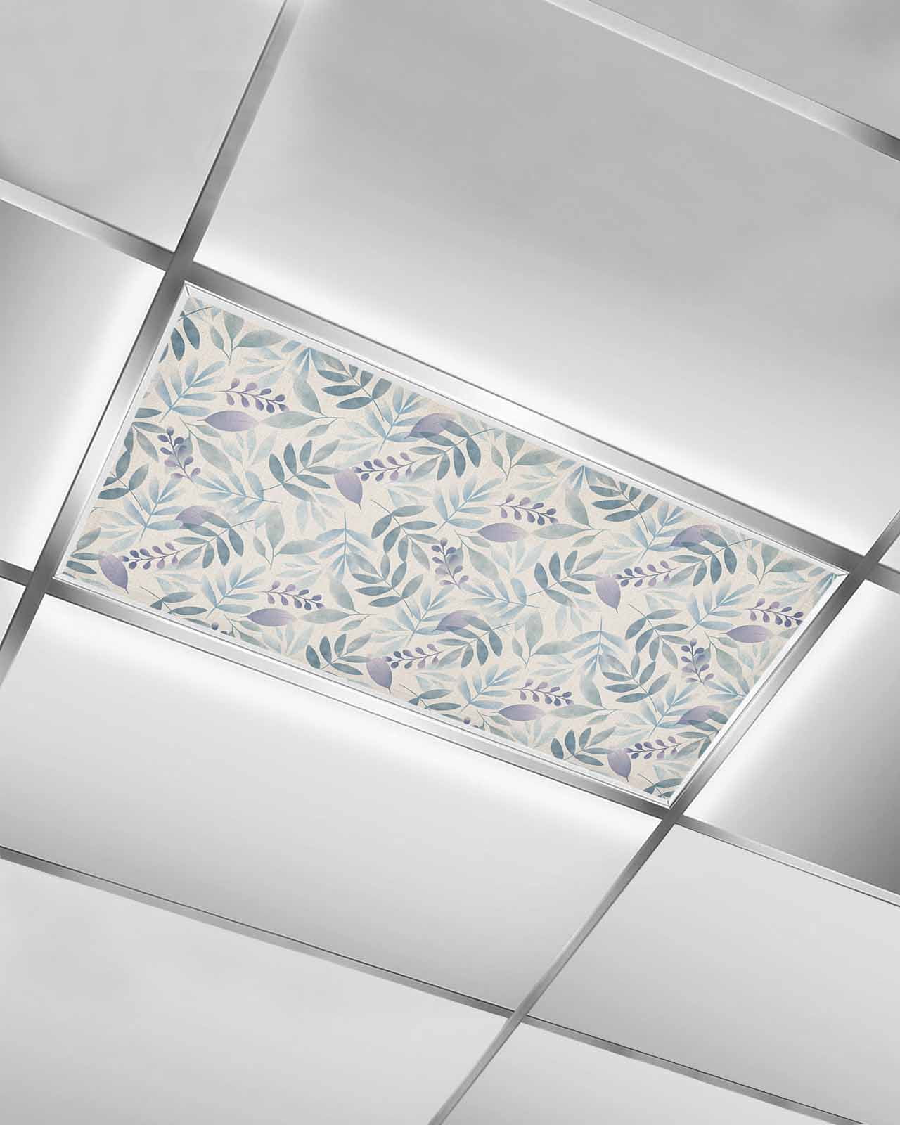Fluorescent Light Covers for Ceiling Lights 1 Pack, Blue Purple ...