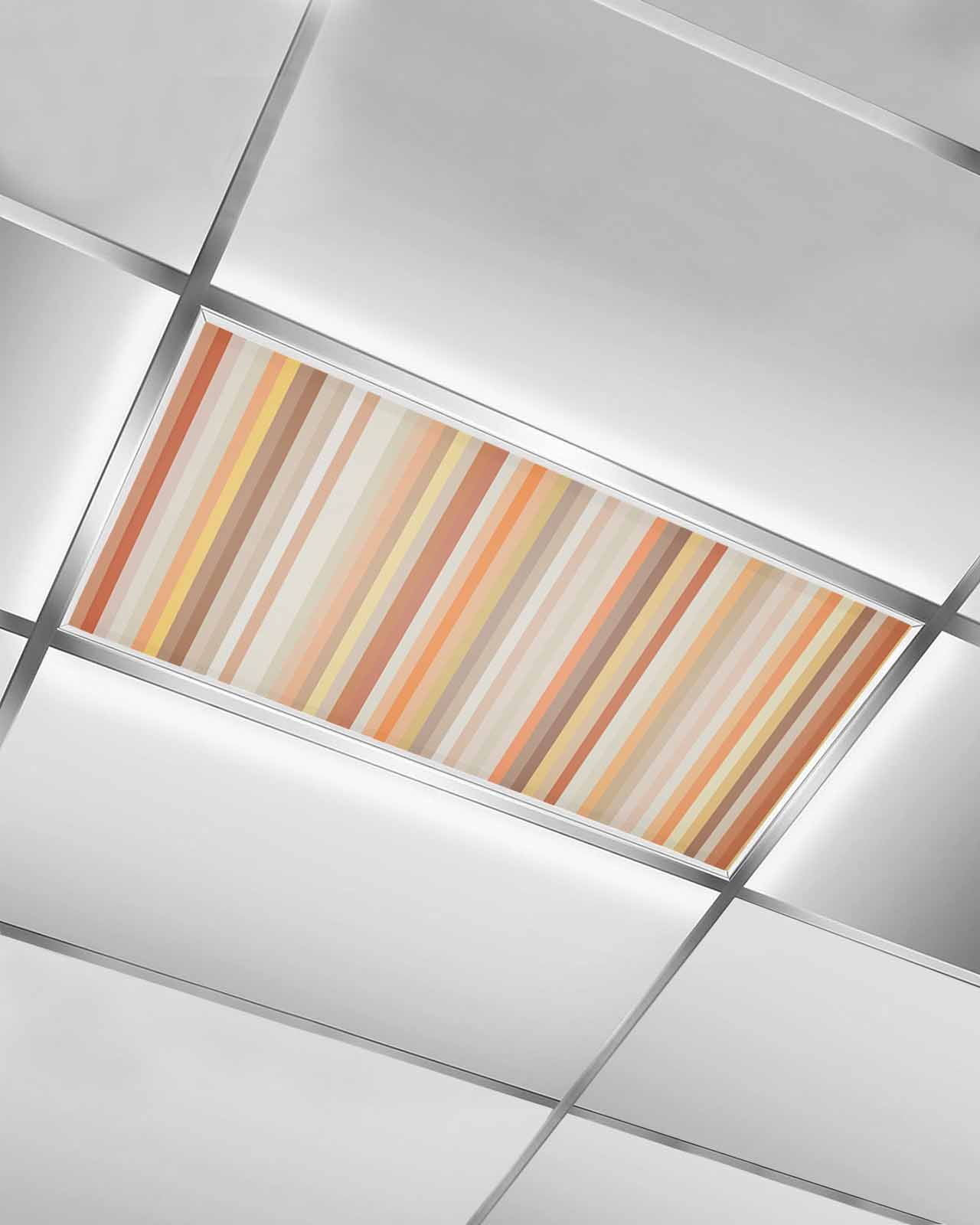 Fluorescent Light Covers for Ceiling Lights 1 Pack, Burnt Orange ...