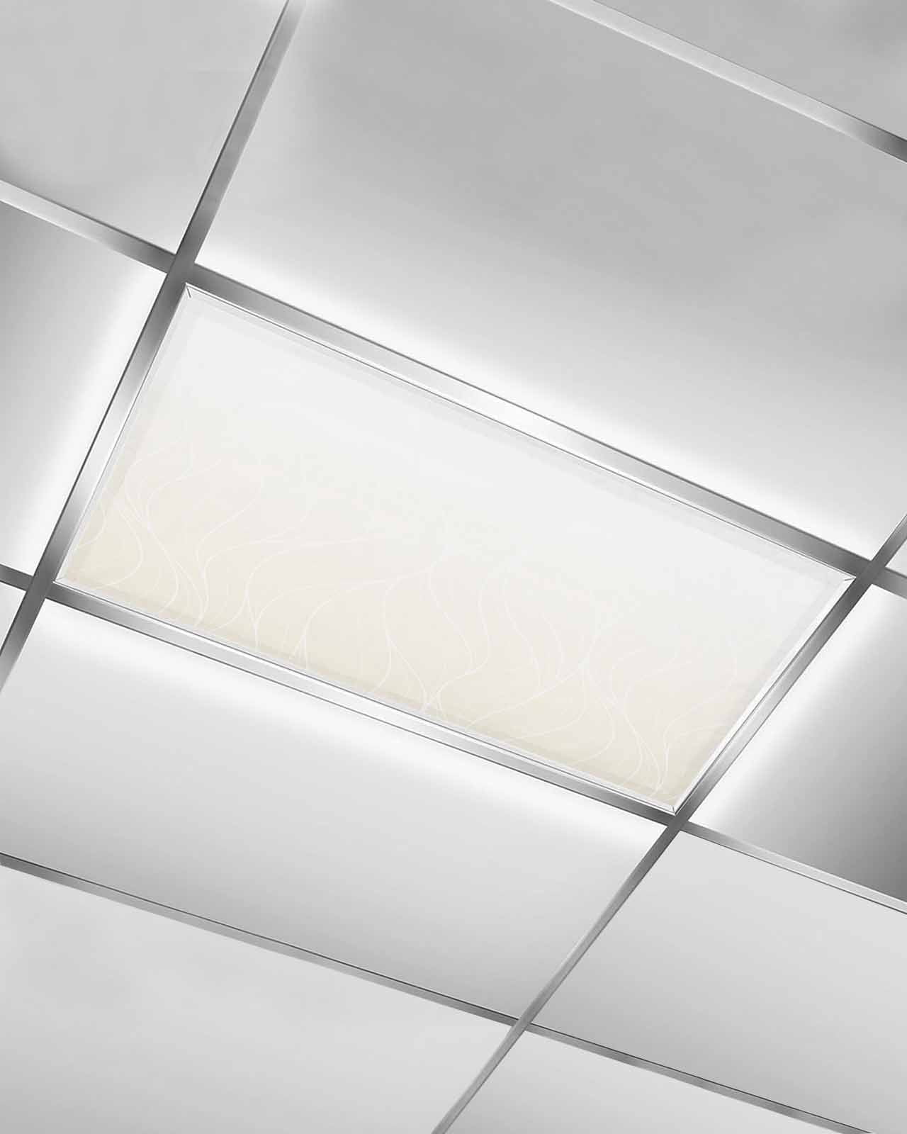 Fluorescent Light Covers for Ceiling Lights 1 Pack,Cream Ombre Lines ...