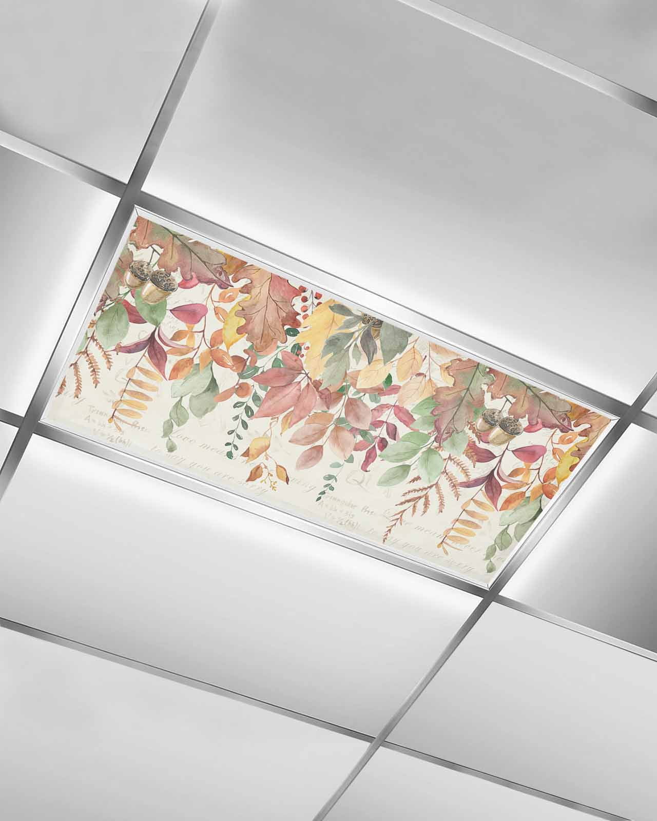 Fluorescent Light Covers for Ceiling Lights 1 Pack, Fall Maple Leaf ...