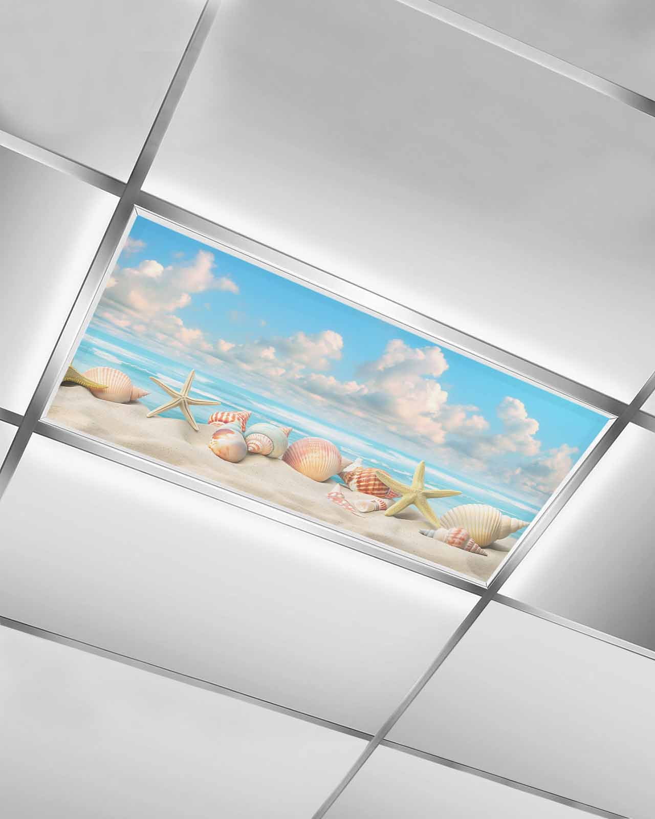Fluorescent Light Covers for Ceiling Lights 1 Pack, Nautical Coastal ...