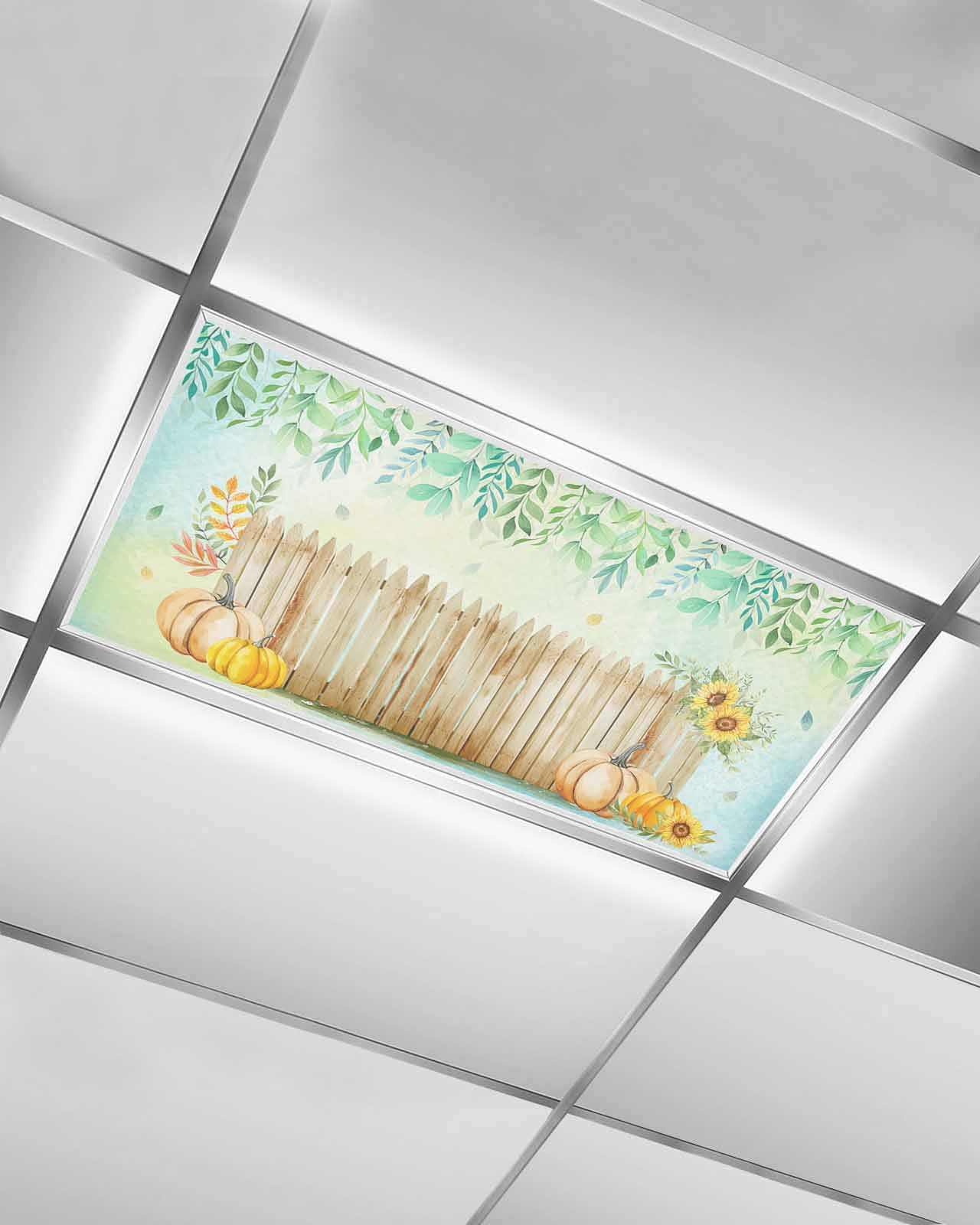 Fluorescent Light Covers for Ceiling Lights 1 Pack,Turquoise ...