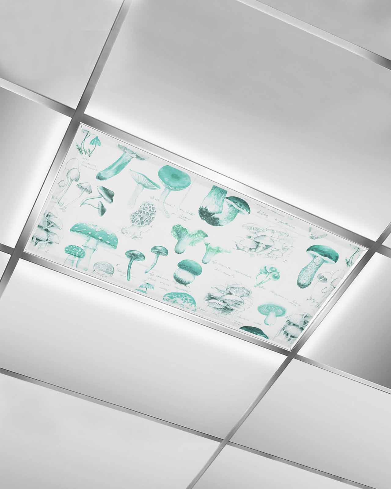 Fluorescent Light Covers for Ceiling Lights 1 Pack,Vintage Teal ...