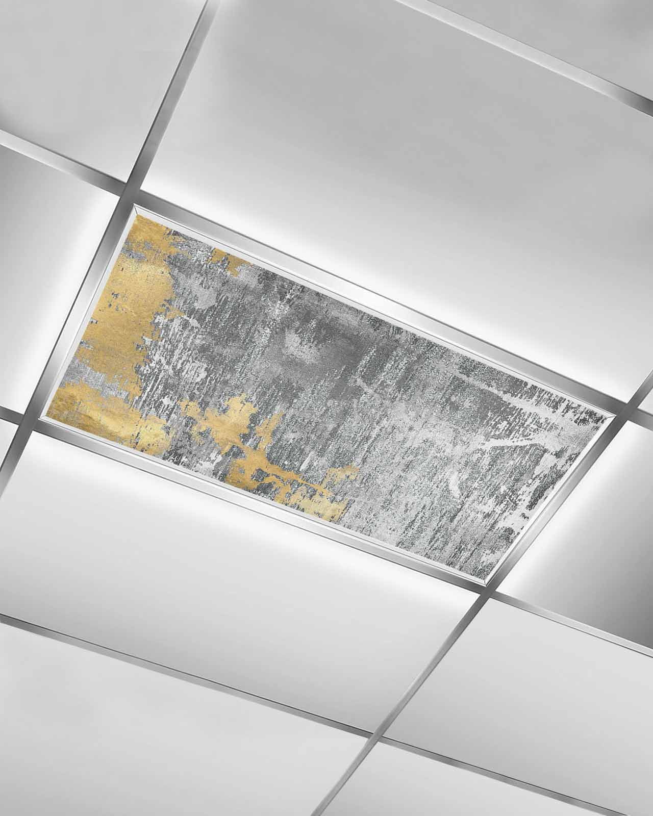 Fluorescent Light Covers for Ceiling Lights 1 Pack, Yellow Gray ...