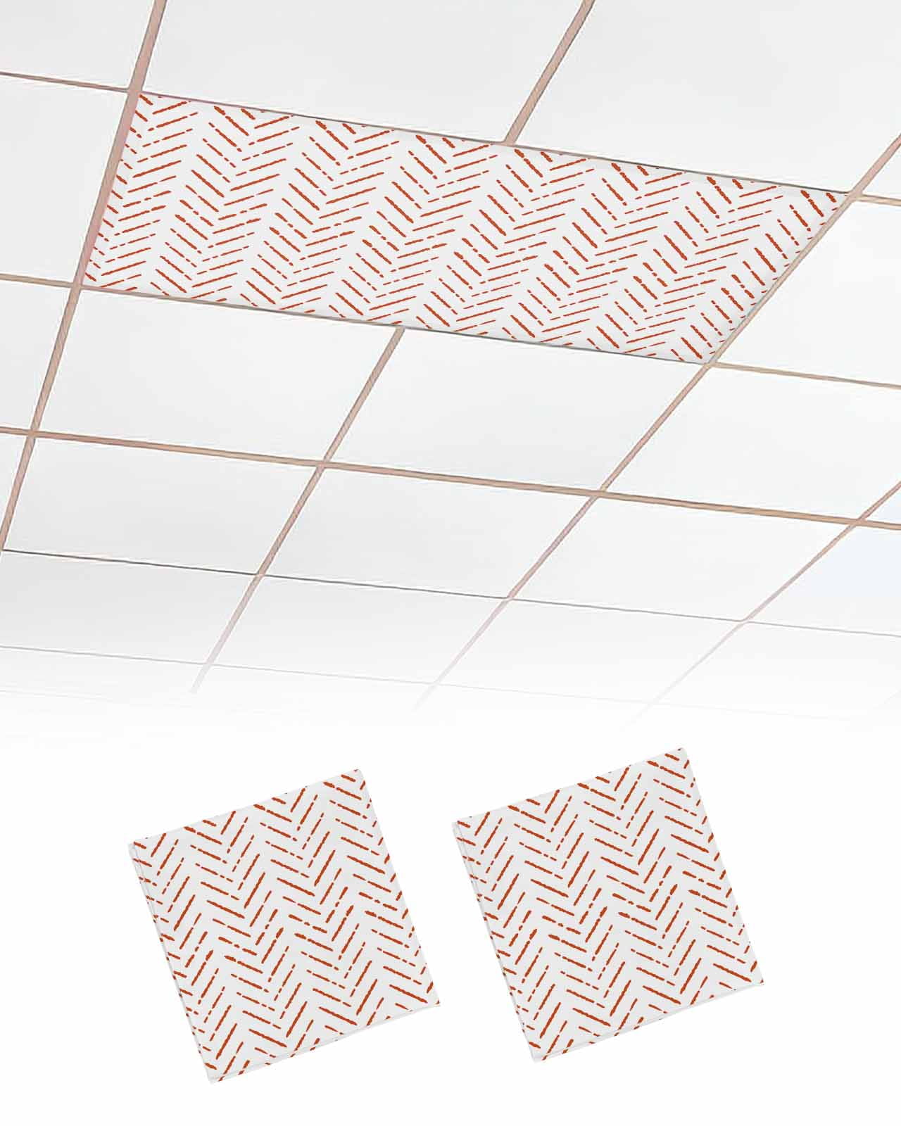Fluorescent Light Covers for Ceiling Lights 2 Pack, Burnt Orange ...