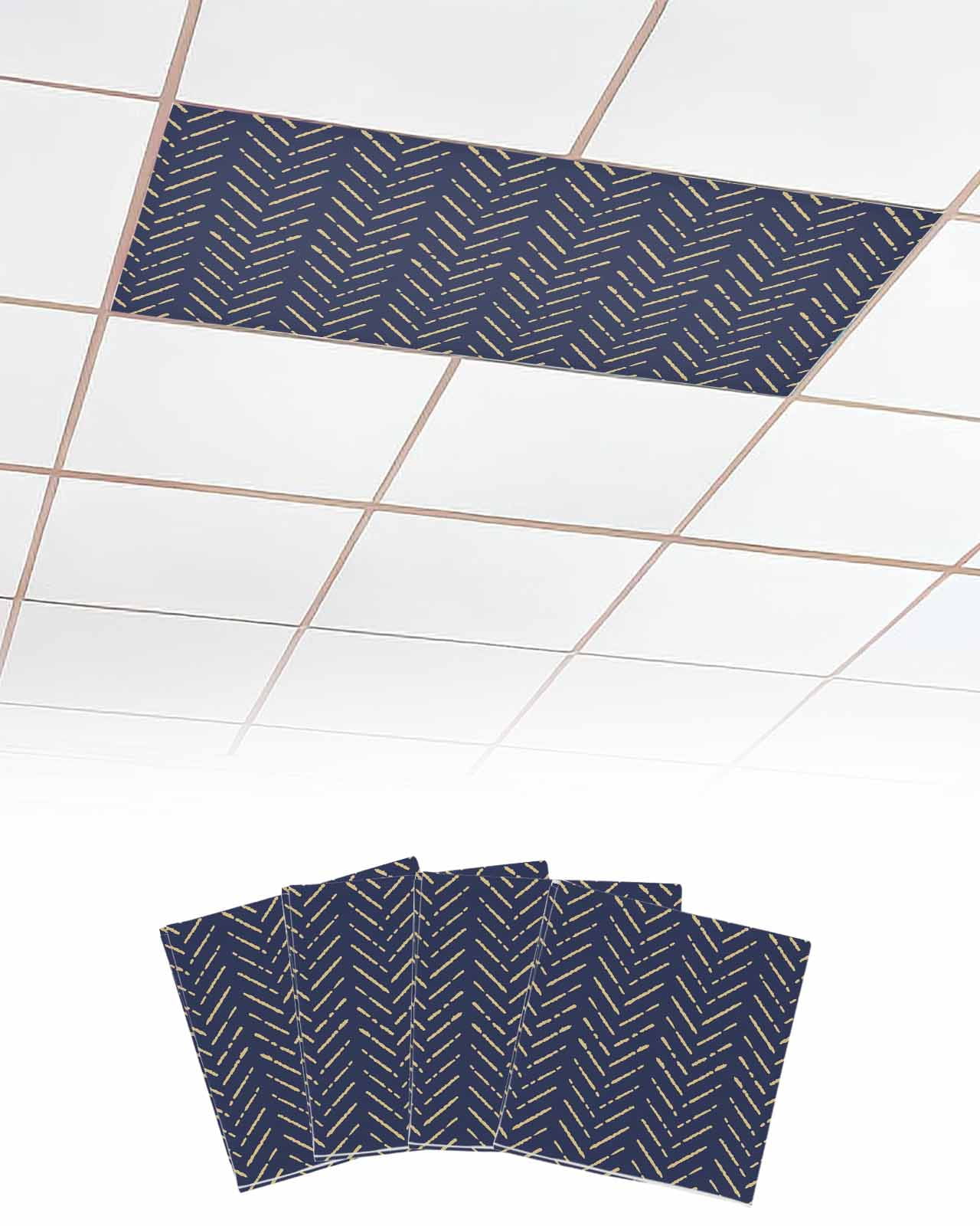 Fluorescent Light Covers for Ceiling Lights 4 Pack,Blue Yellow ...