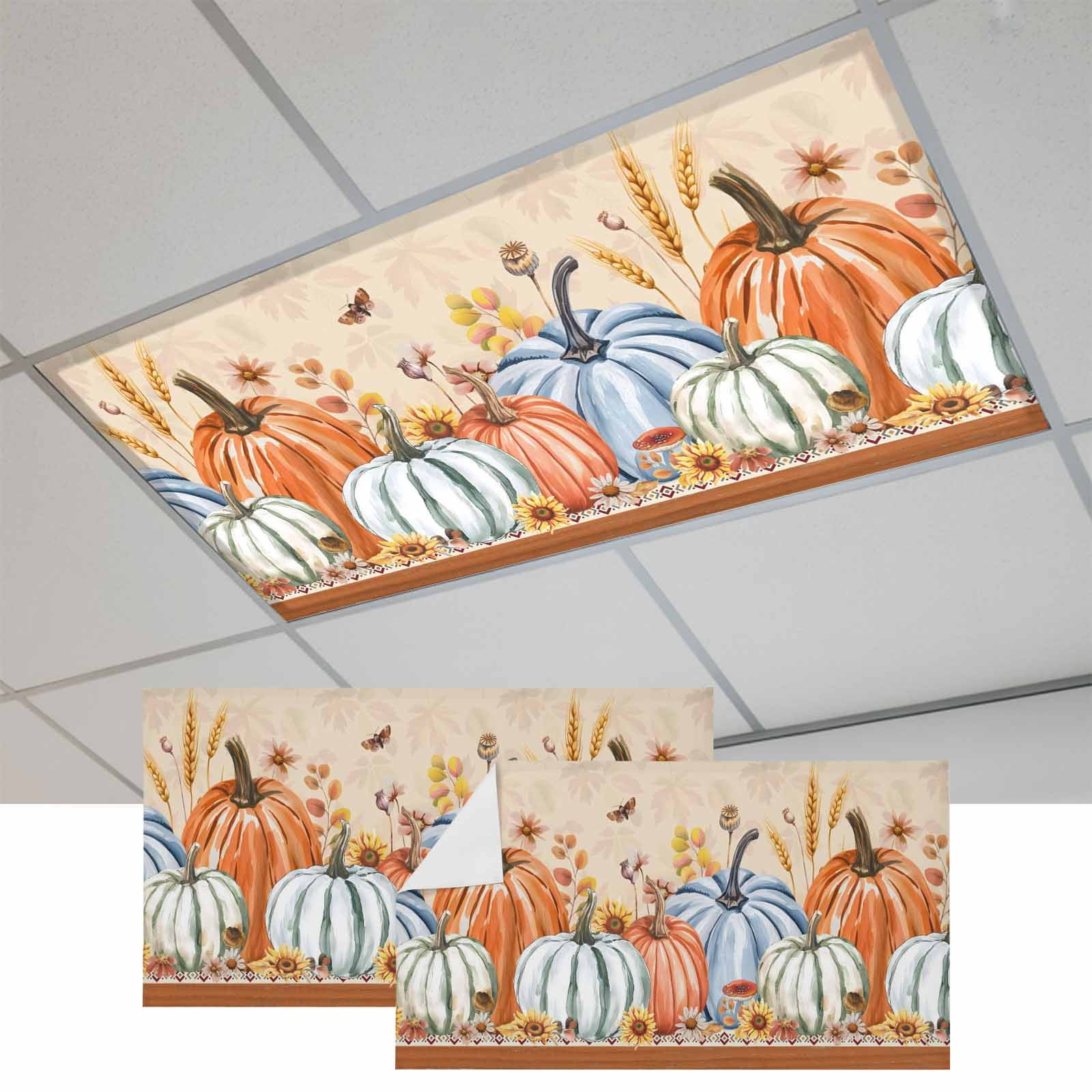 Fluorescent Light Covers for Ceiling Lights Classroom, Boho Floral Fall ...