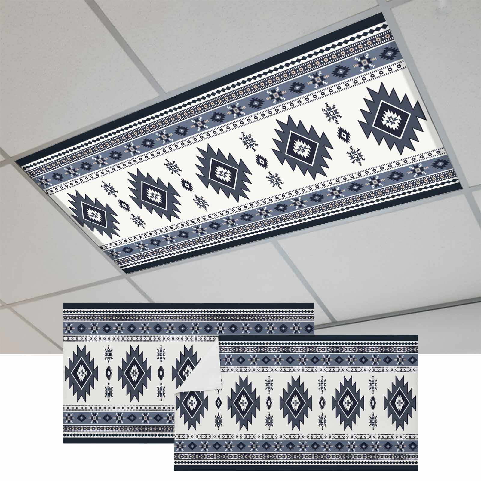 Fluorescent Light Covers for Ceiling Lights Classroom, Boho Magnetic ...