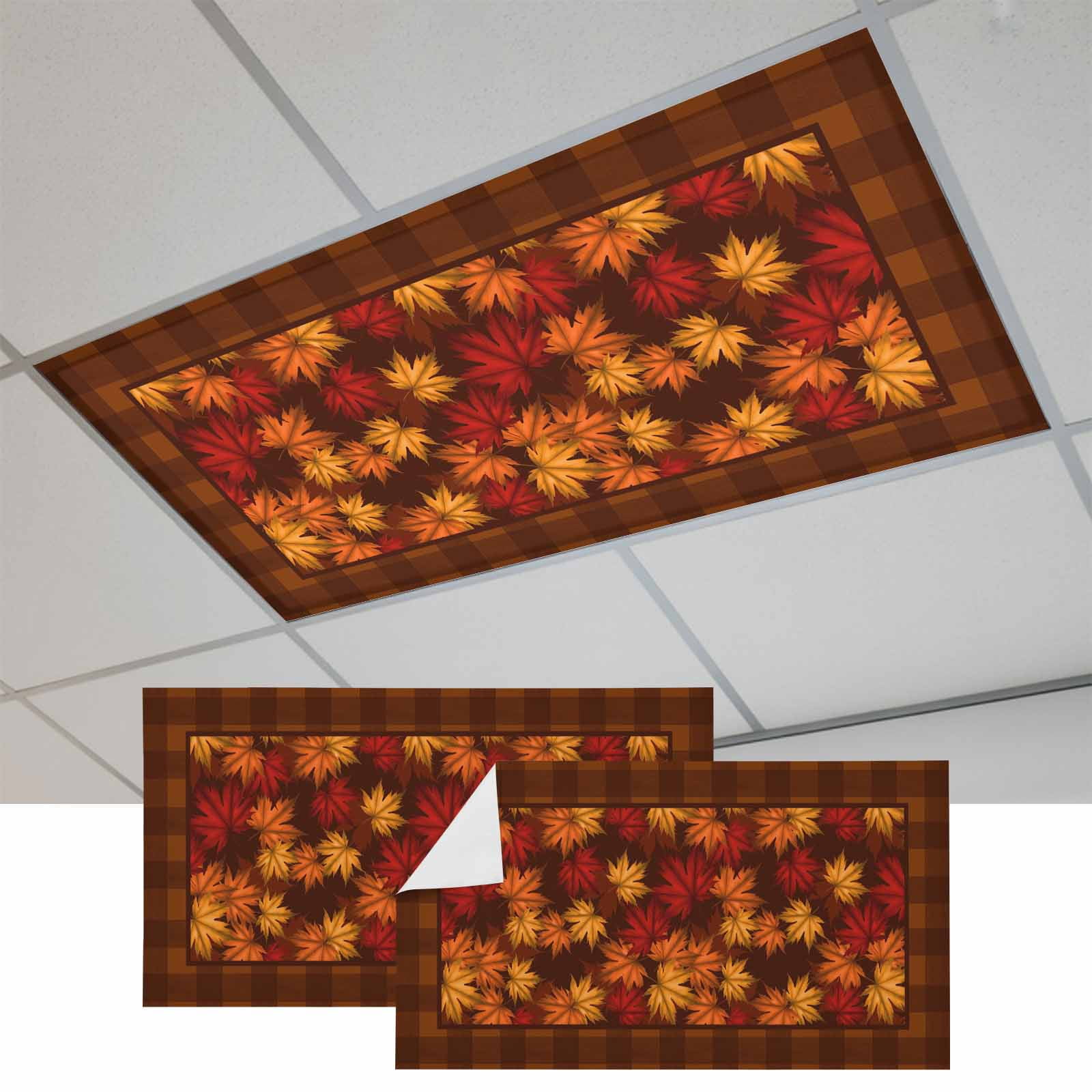 Fluorescent Light Covers for Ceiling Lights Classroom, Fall Autumn ...
