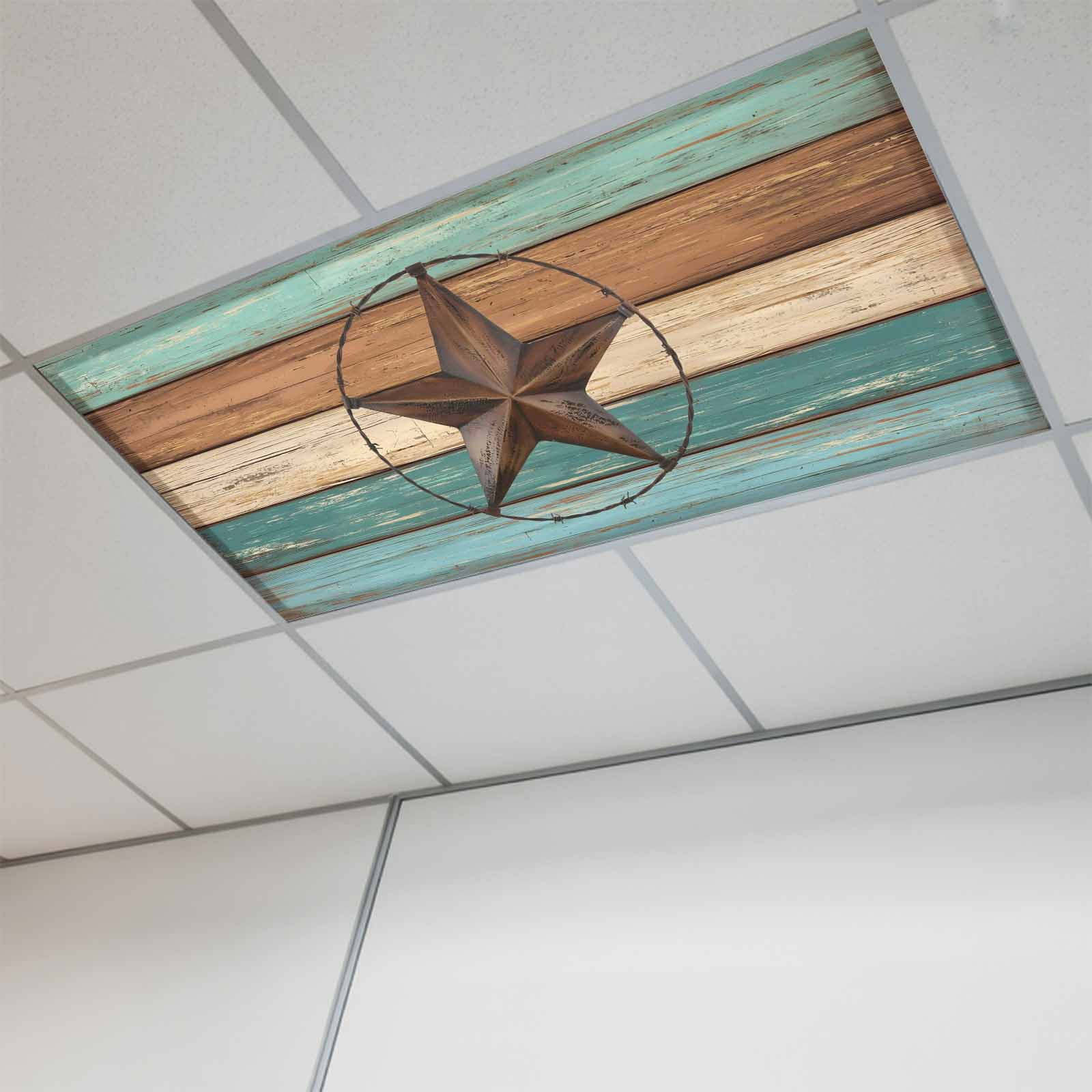Fluorescent Light Covers for Ceiling Lights Classroom, Farmhouse Barn ...