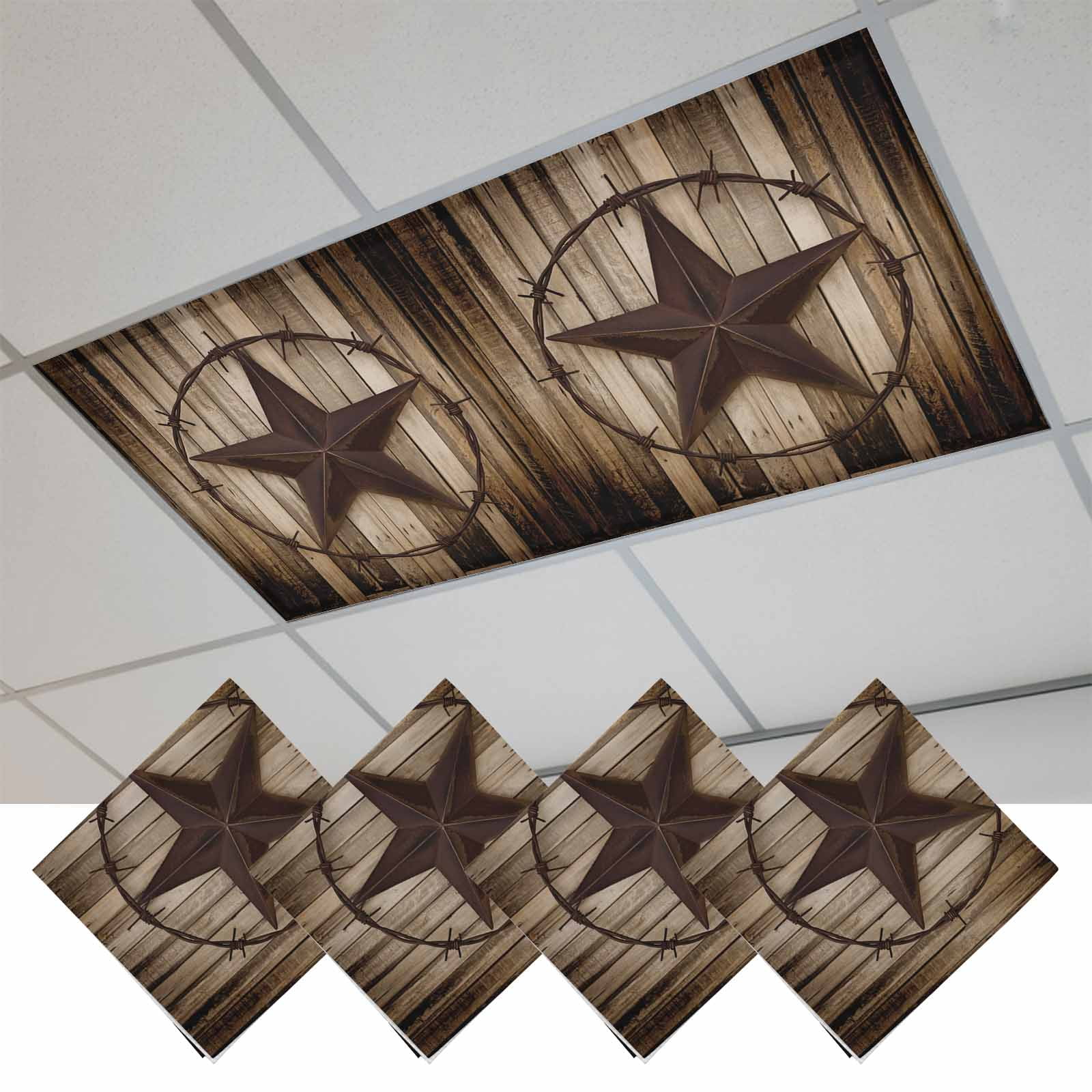 Fluorescent Light Covers for Ceiling Lights Classroom, Farmhouse ...