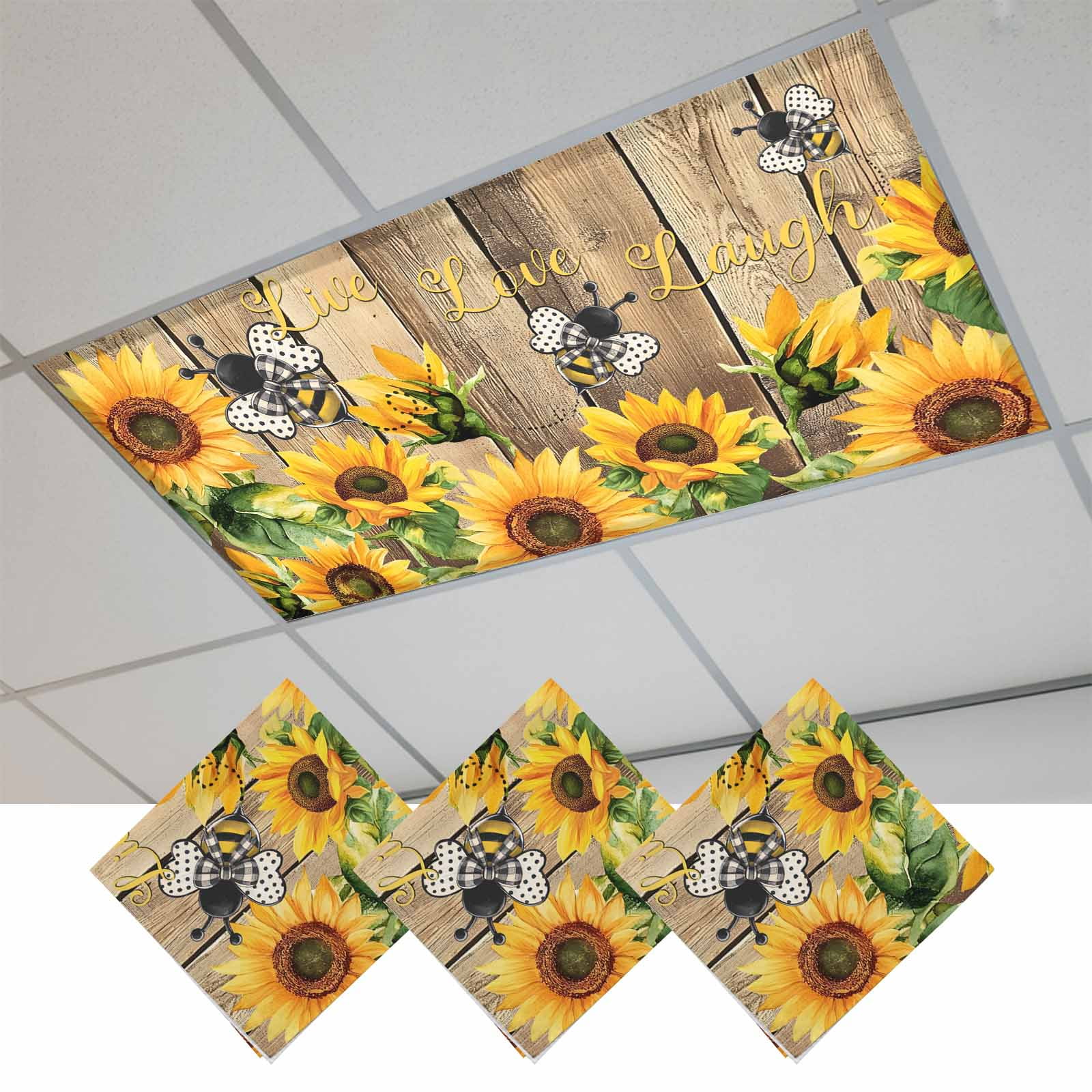 Fluorescent Light Covers for Ceiling Lights Classroom, Farmhouse ...