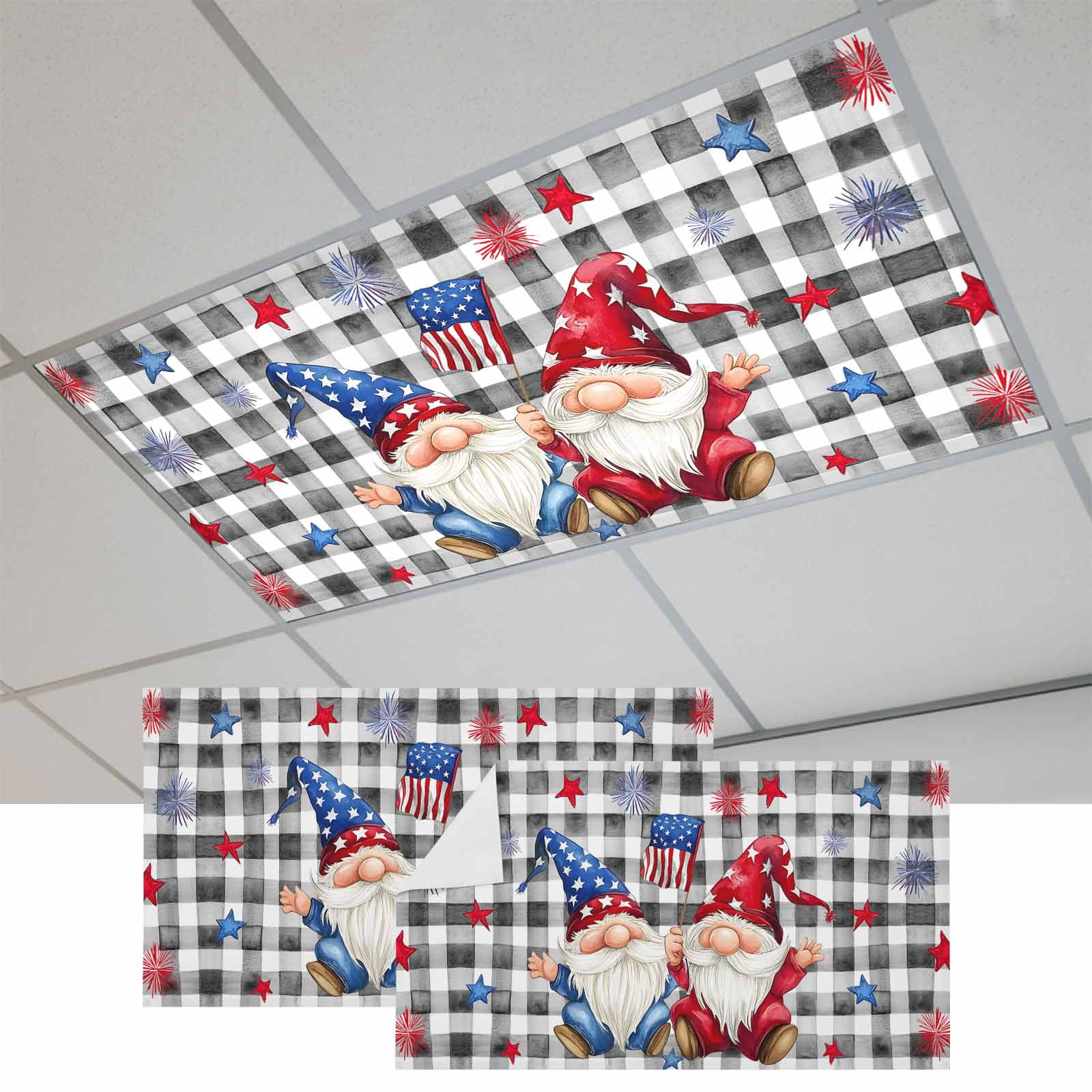 Fluorescent Light Covers for Ceiling Lights Classroom, Gnomes 4th of ...