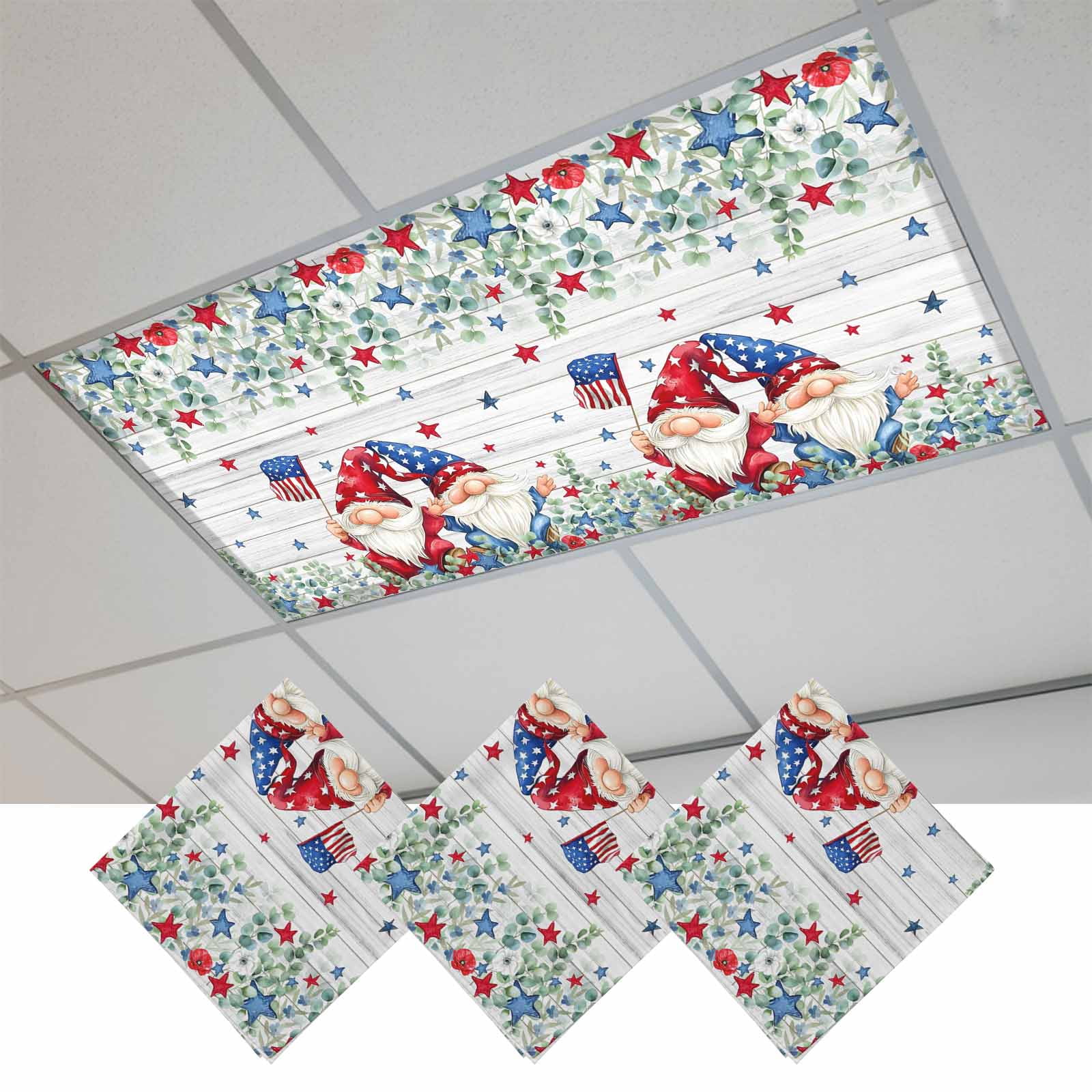 Fluorescent Light Covers for Ceiling Lights Classroom, Gnomes 4th of ...
