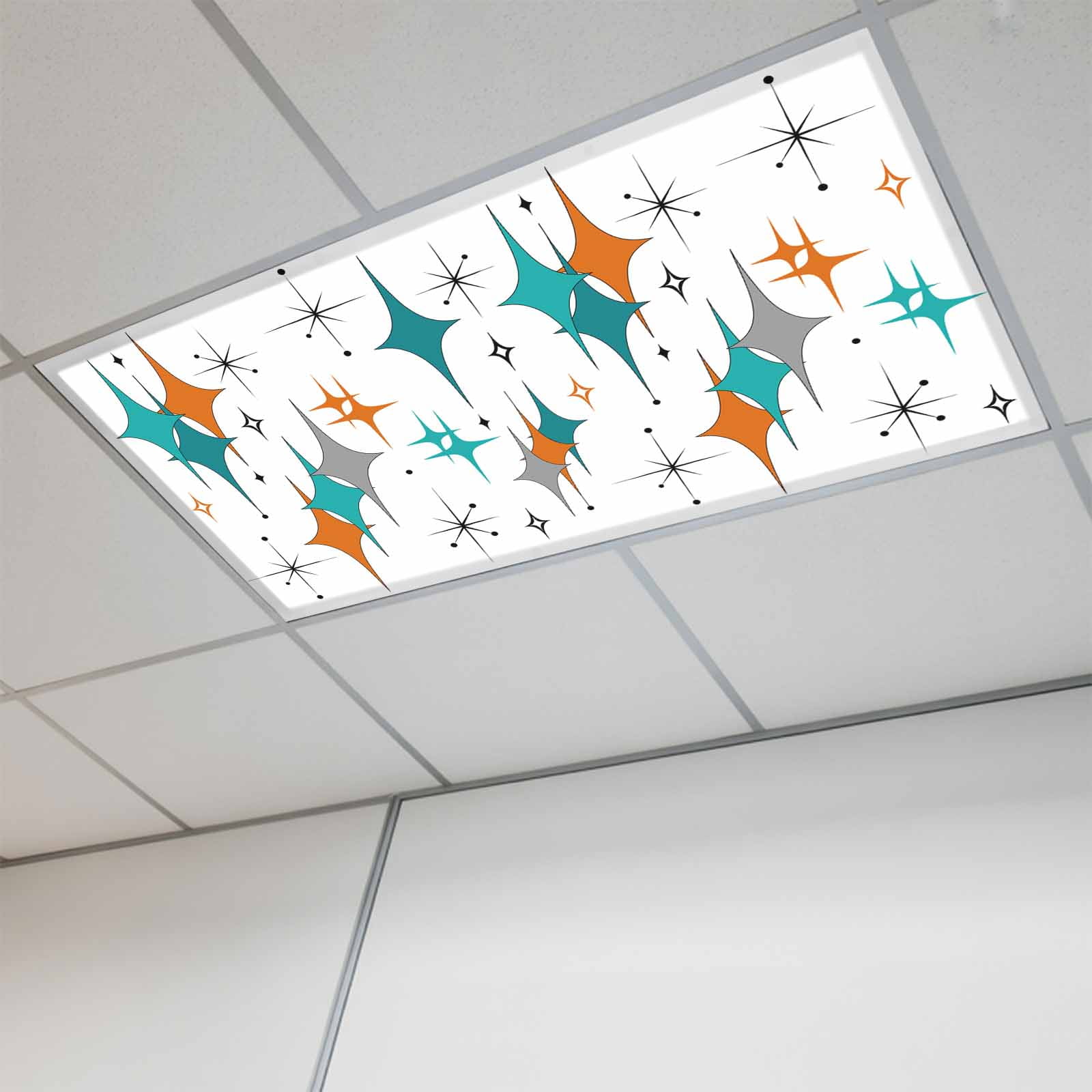 Fluorescent Light Covers for Ceiling Lights Classroom, Mid Century ...