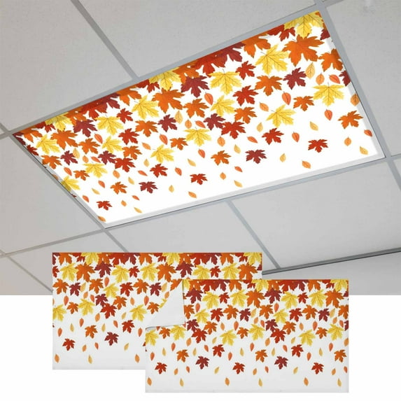Fluorescent Light Covers for Ceiling Lights Classroom, Orange Yellow ...