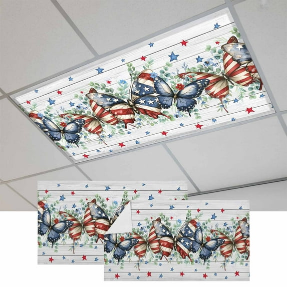 Fluorescent Light Covers for Ceiling Lights Classroom, Patriotic ...