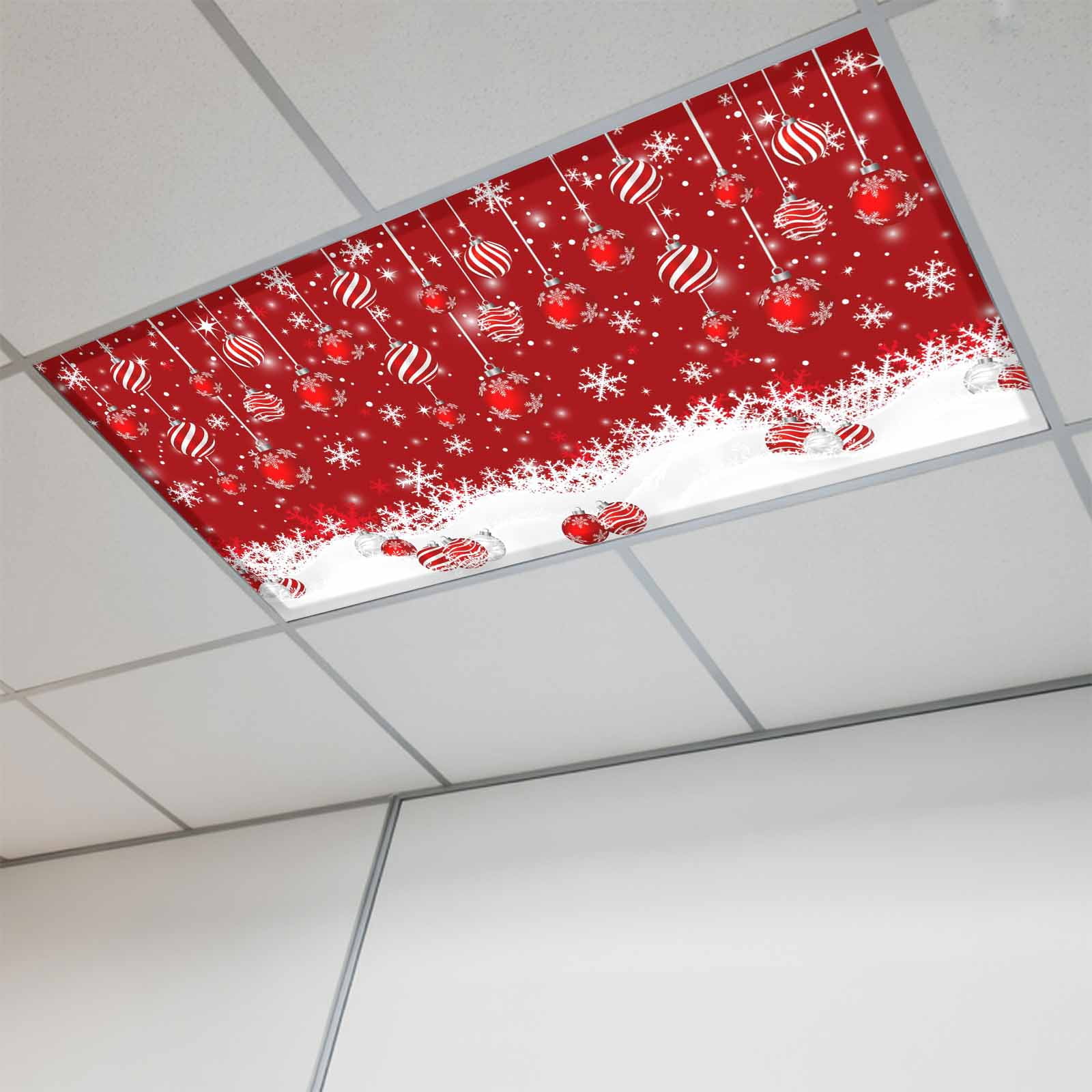Fluorescent Light Covers for Ceiling Lights Classroom, Red Balls ...