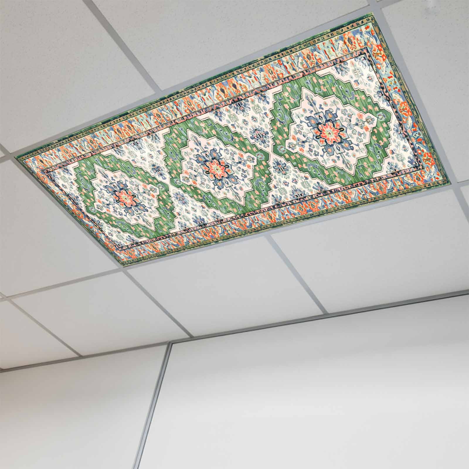 Fluorescent Light Covers for Ceiling Lights Classroom, Retro Boho ...
