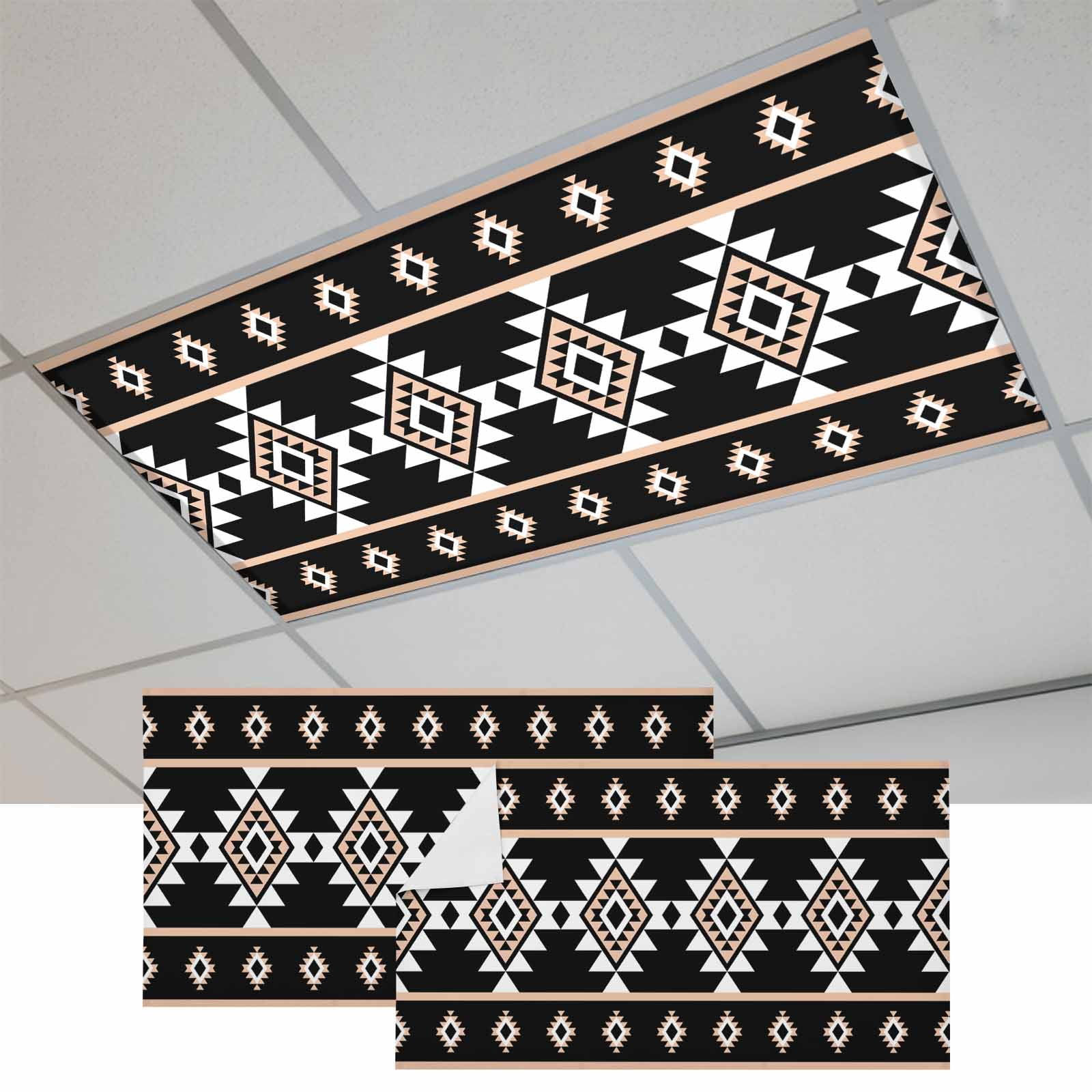 Fluorescent Light Covers for Ceiling Lights Classroom, Retro Boho ...