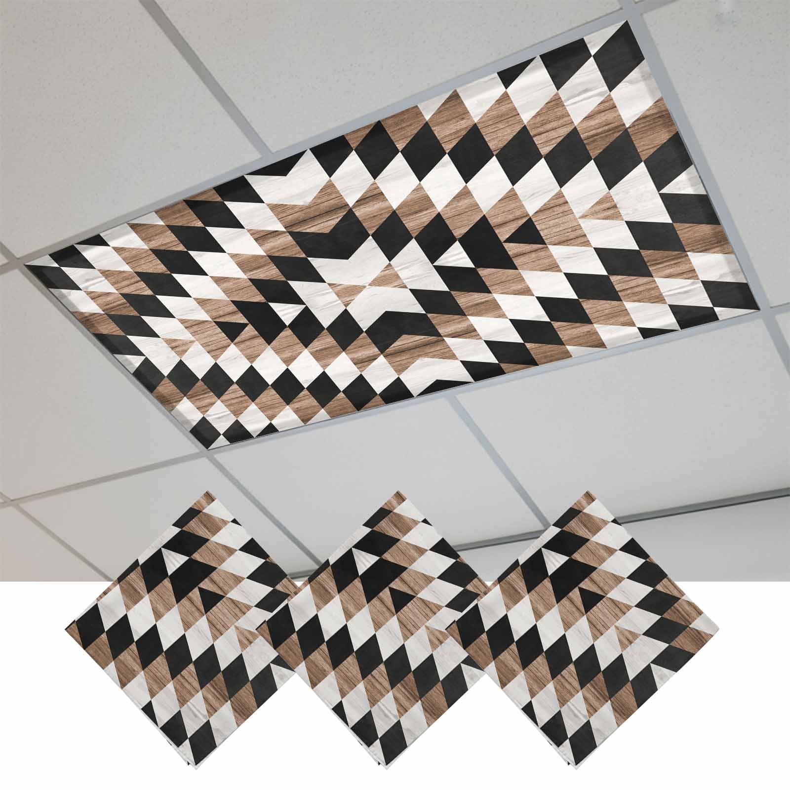 Fluorescent Light Covers for Ceiling Lights Classroom, Rustic Boho ...
