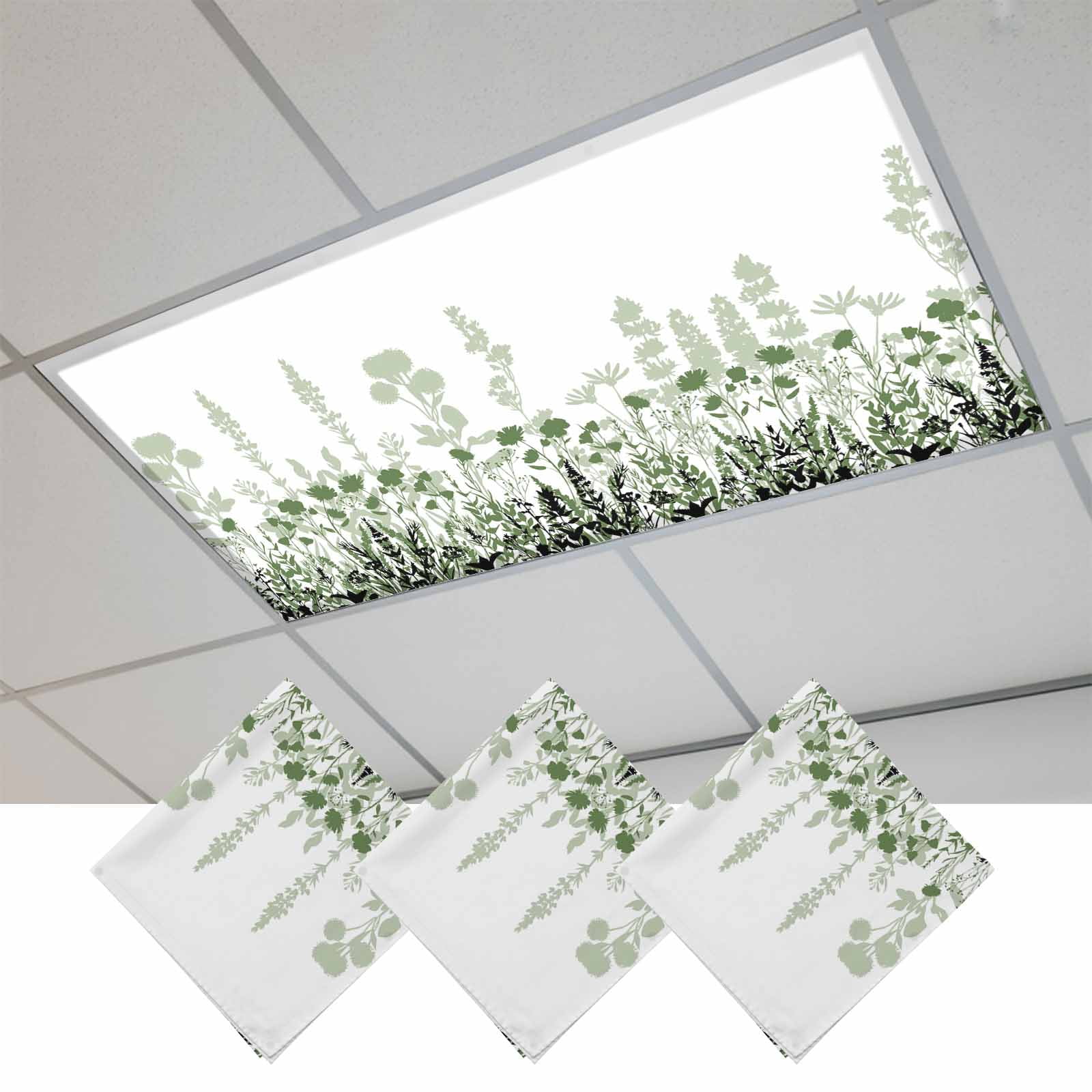 Fluorescent Light Covers for Ceiling Lights Classroom, Rustic Field ...