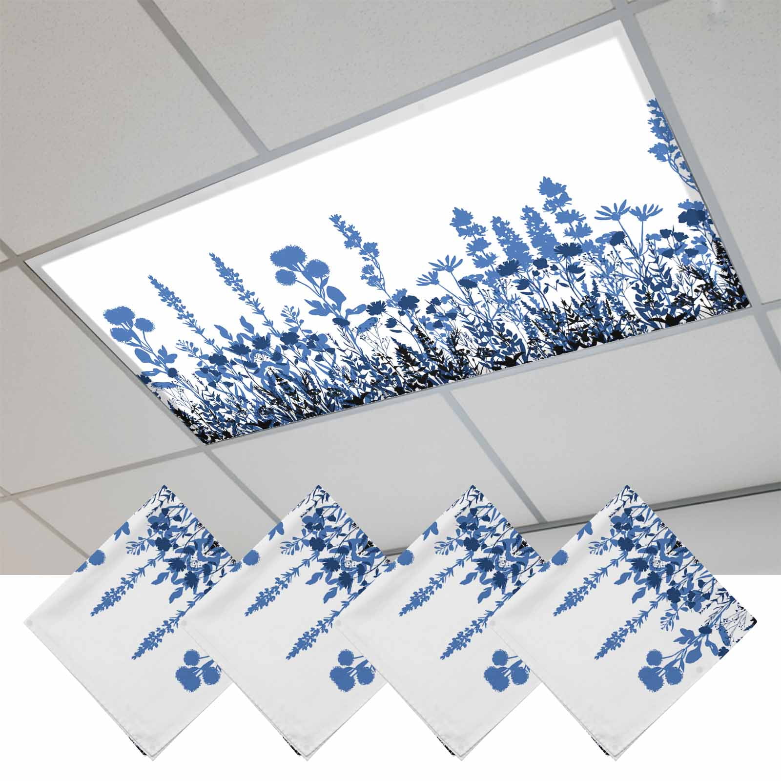 Fluorescent Light Covers for Ceiling Lights Classroom, Rustic Field ...