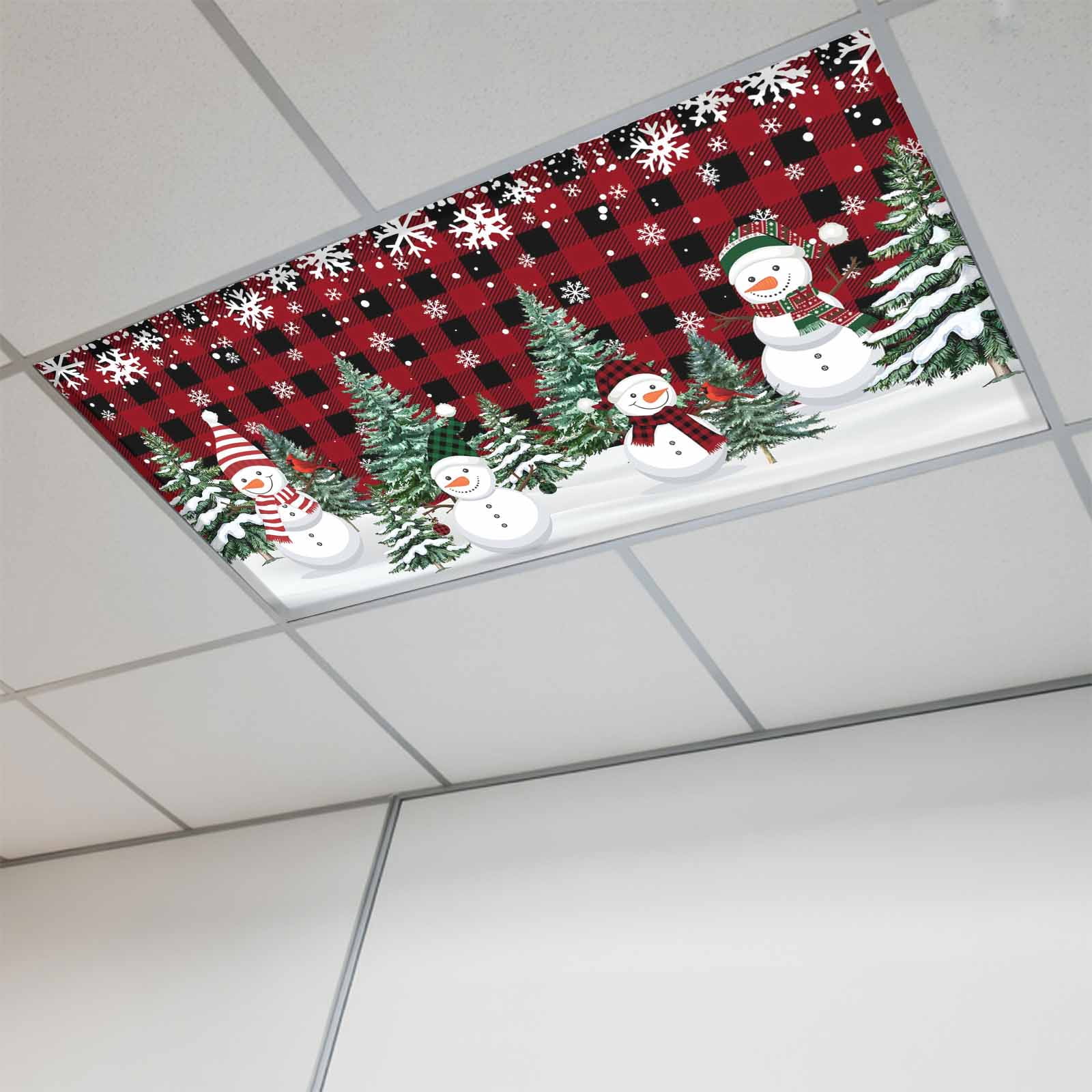 Fluorescent Light Covers for Ceiling Lights Classroom, Snowman ...