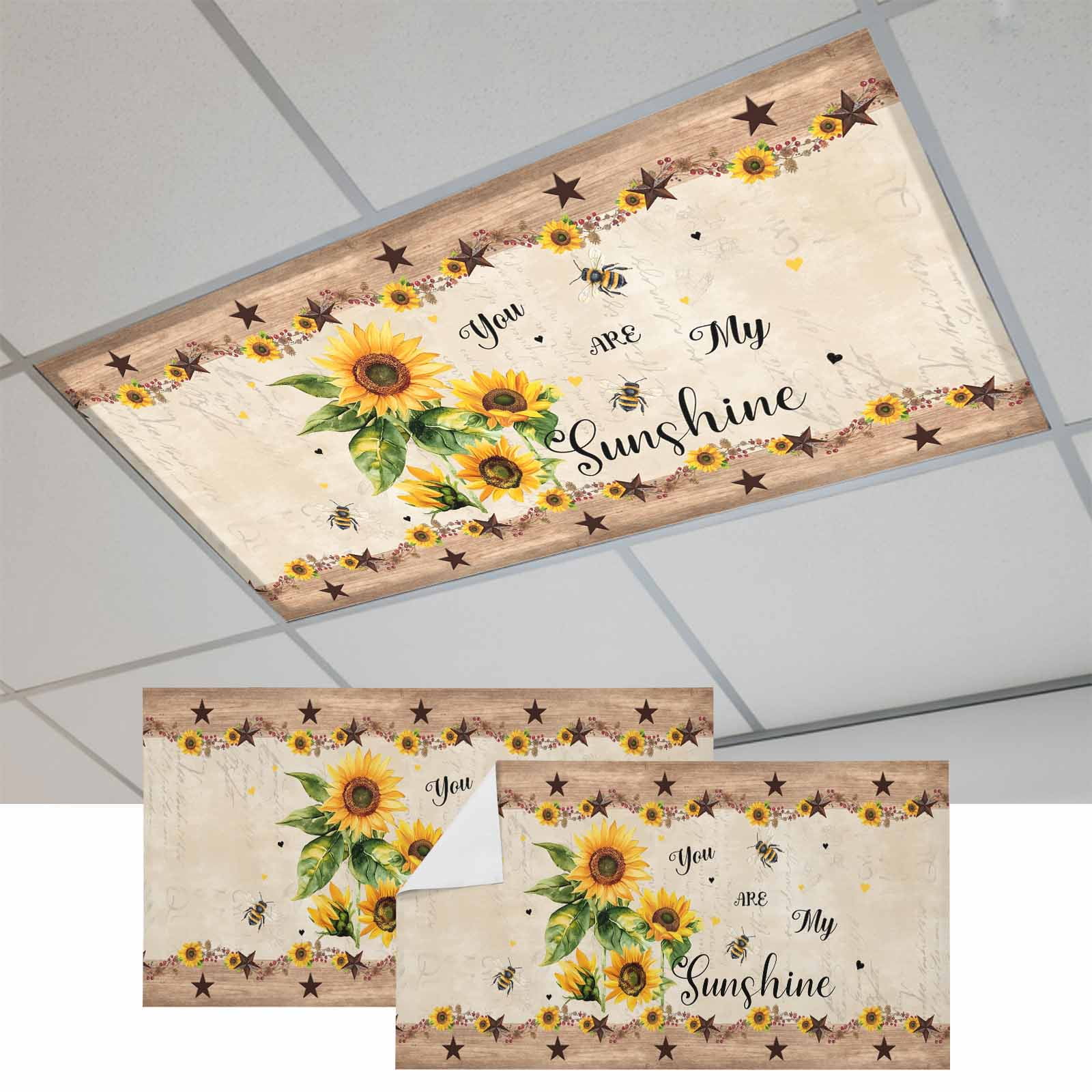 Fluorescent Light Covers for Ceiling Lights Classroom, Sunflower You ...