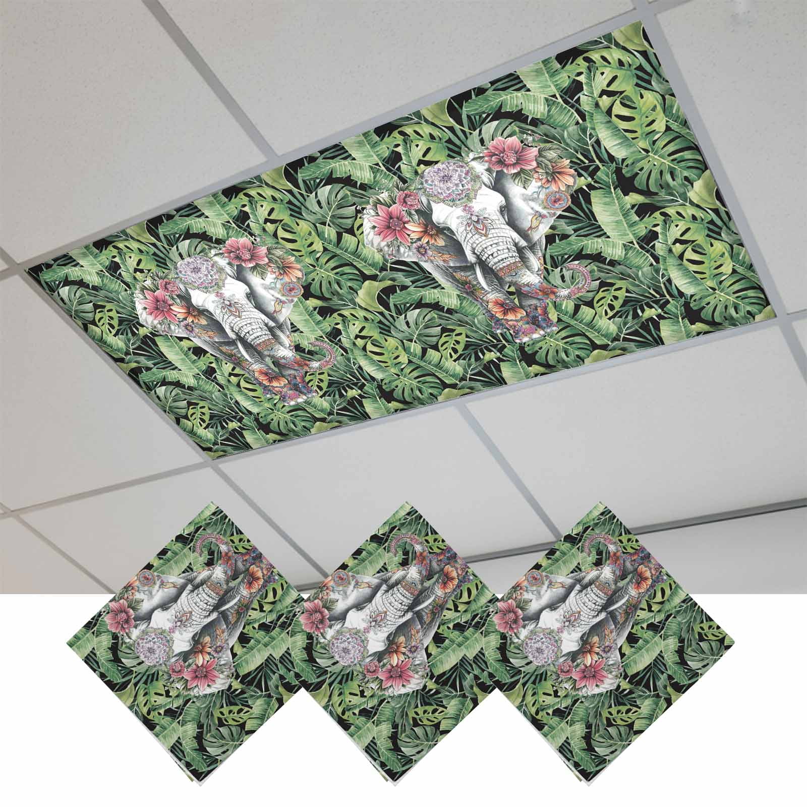 Fluorescent Light Covers for Ceiling Lights Classroom, Tropical ...