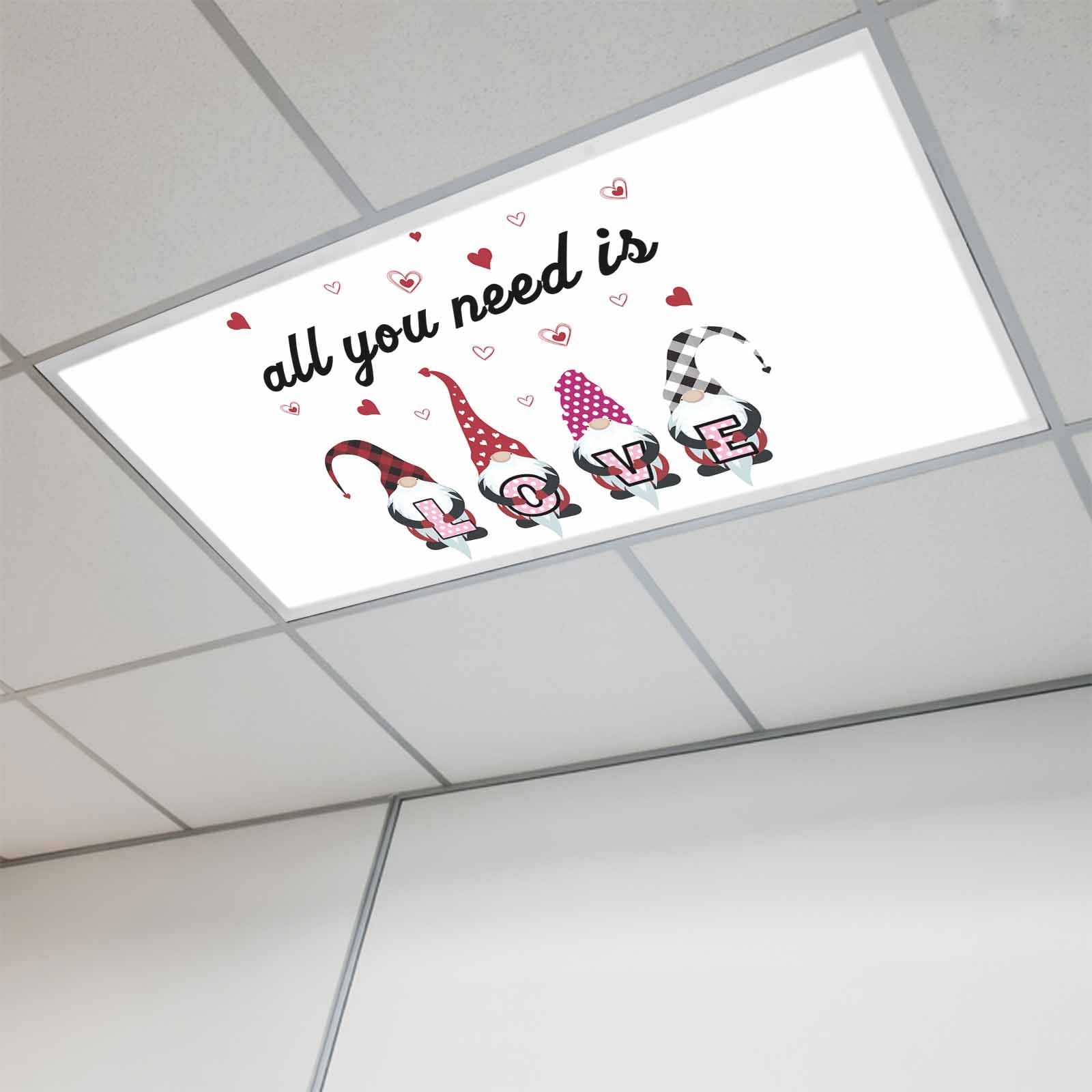 Fluorescent Light Covers for Ceiling Lights Classroom, Valentine's Day ...