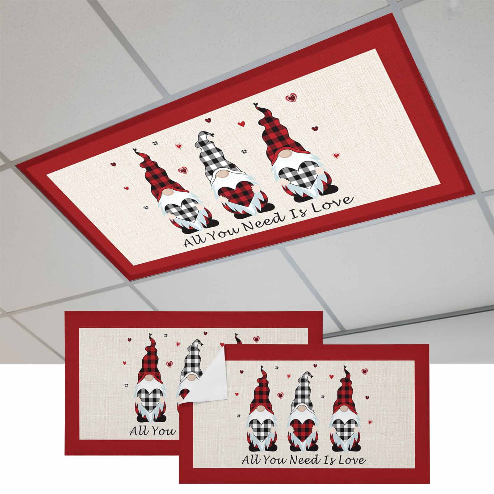 Fluorescent Light Covers for Ceiling Lights Classroom, Valentines Day ...